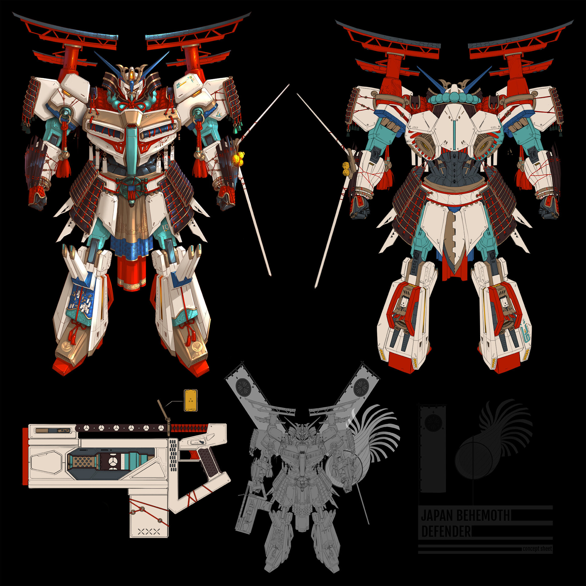 ArtStation - Japan Behemoth Defender concept