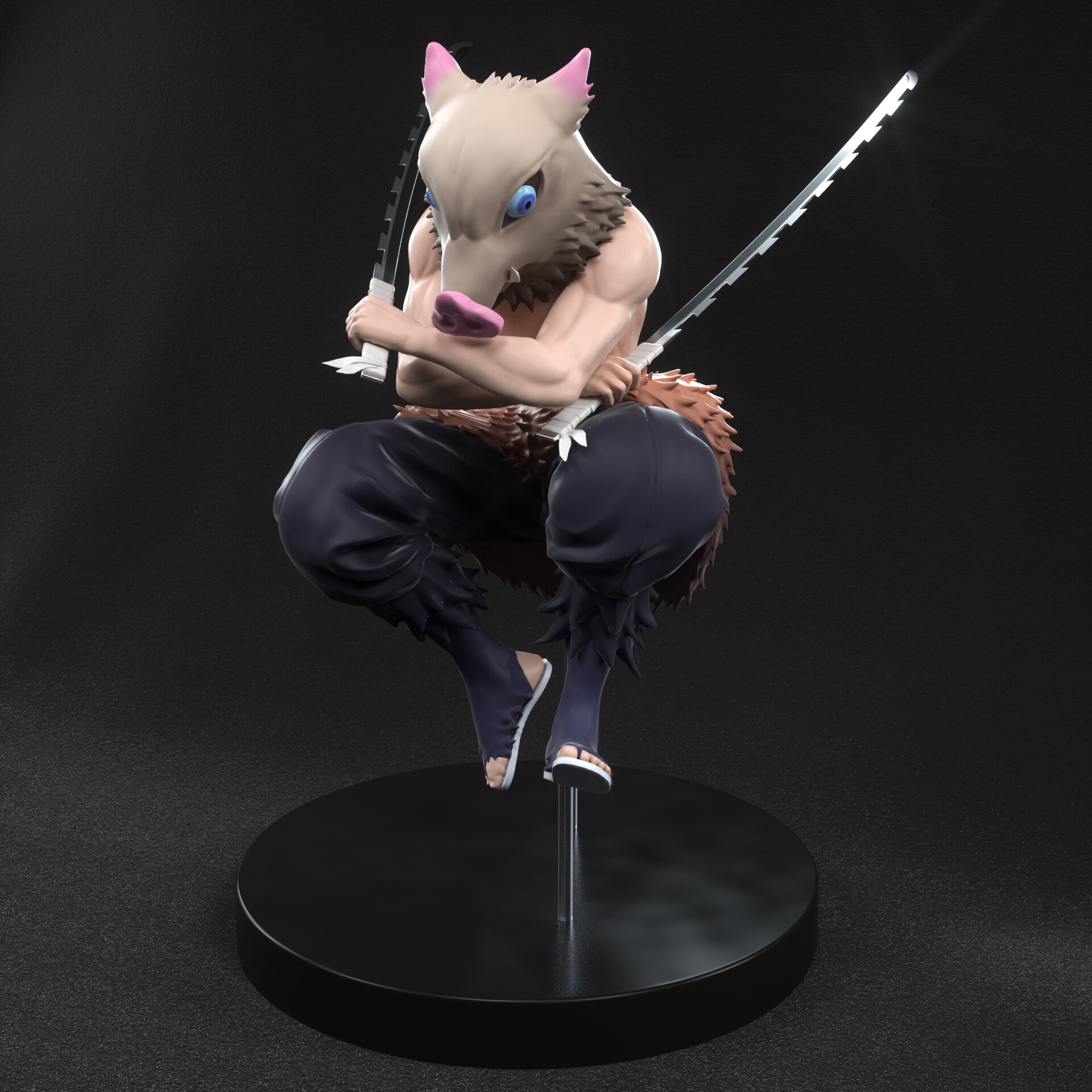 ArtStation - Inosuke Hashibira fan art