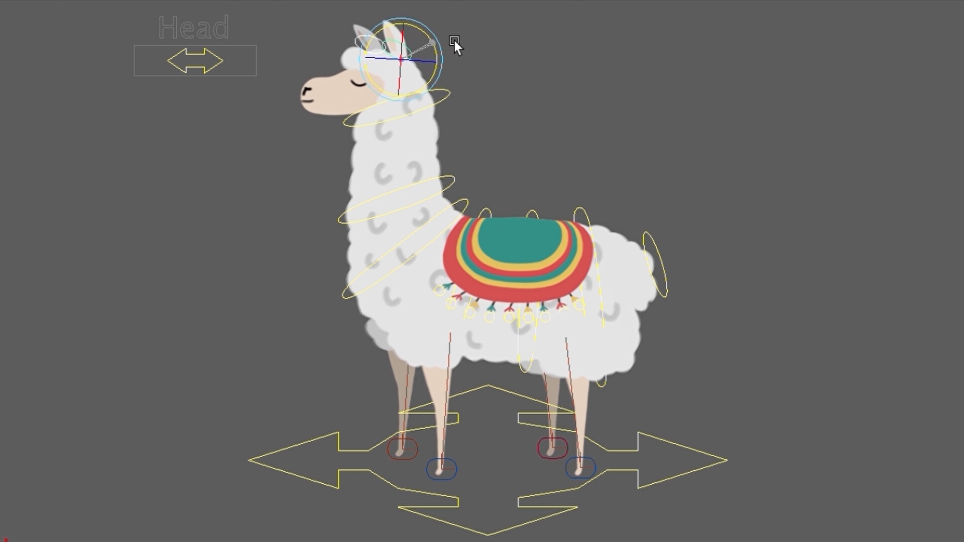 ArtStation - 2D llama rigg
