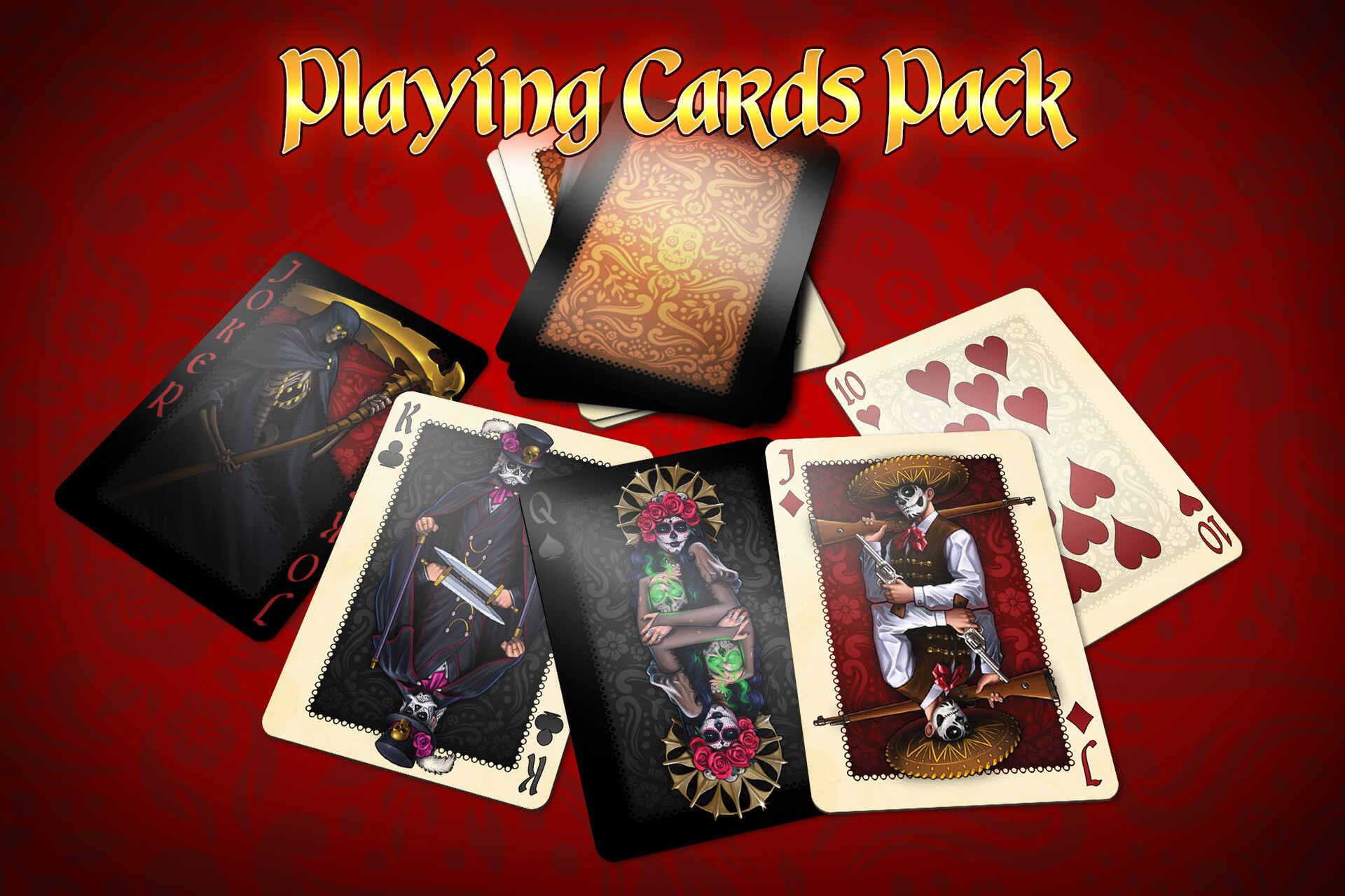 ArtStation - Stylized deck of cards