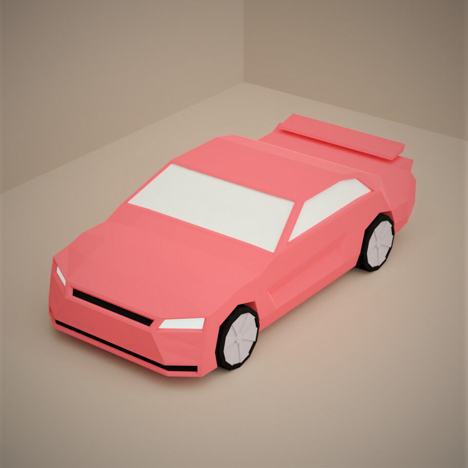 ArtStation - Low Poly Cars (Super Car Drift)
