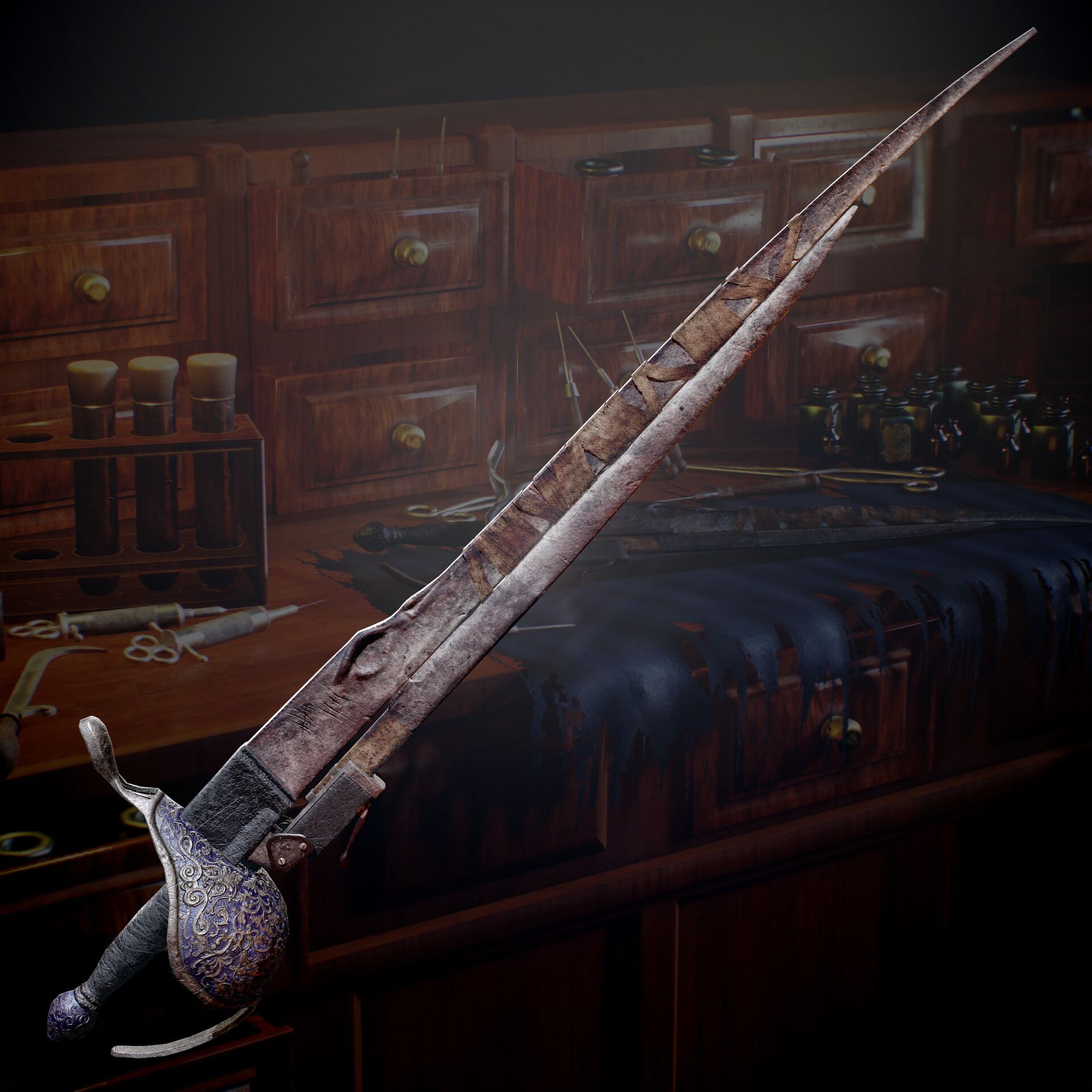 Tristan Pilon - Killer Crow Rapier - Bloodborne Fan Art