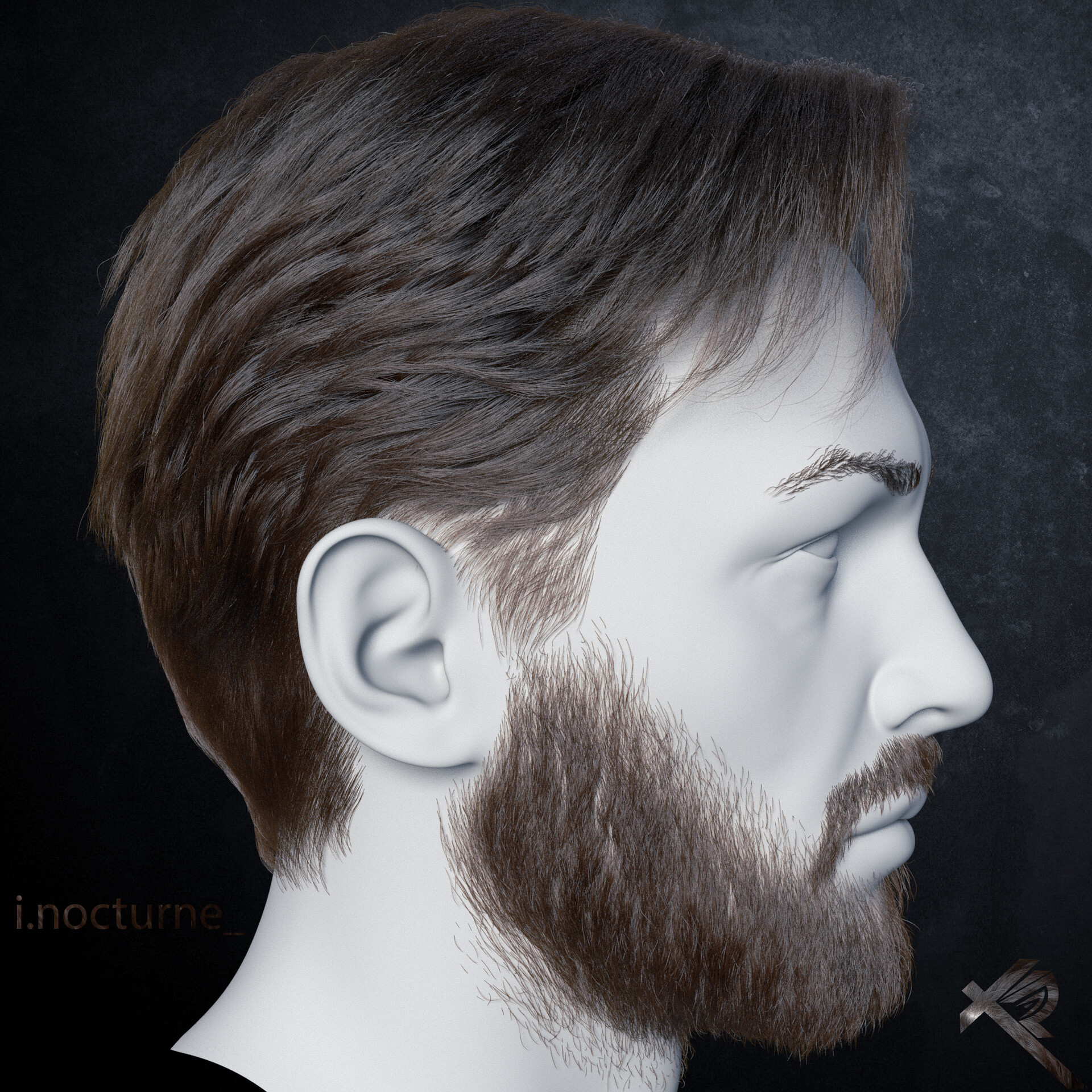 ArtStation - Man Hair