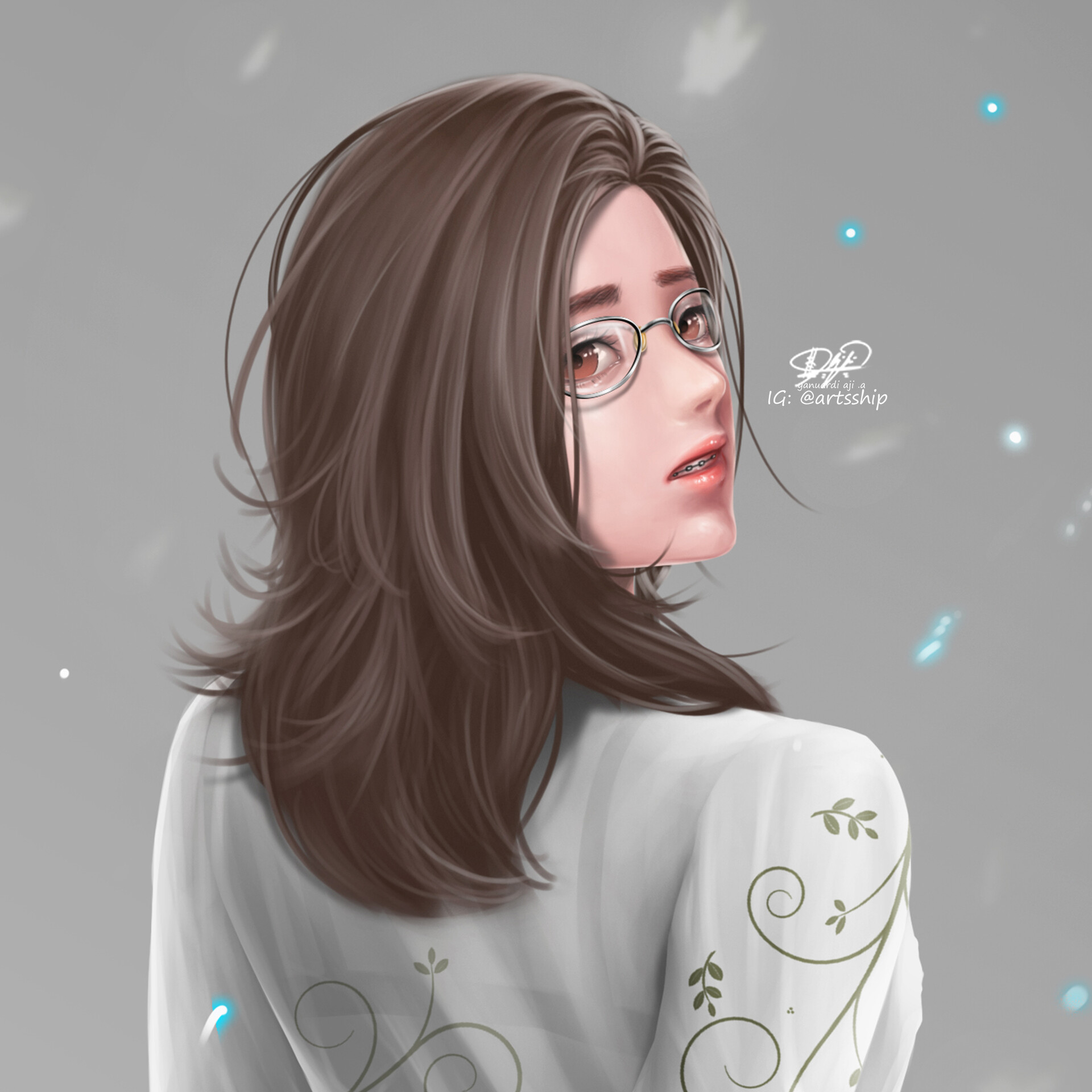 Artstation Glasses Girl
