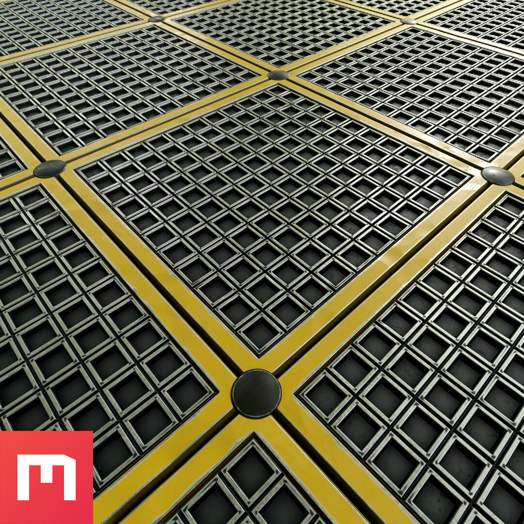ArtStation - Floor Metal Grid