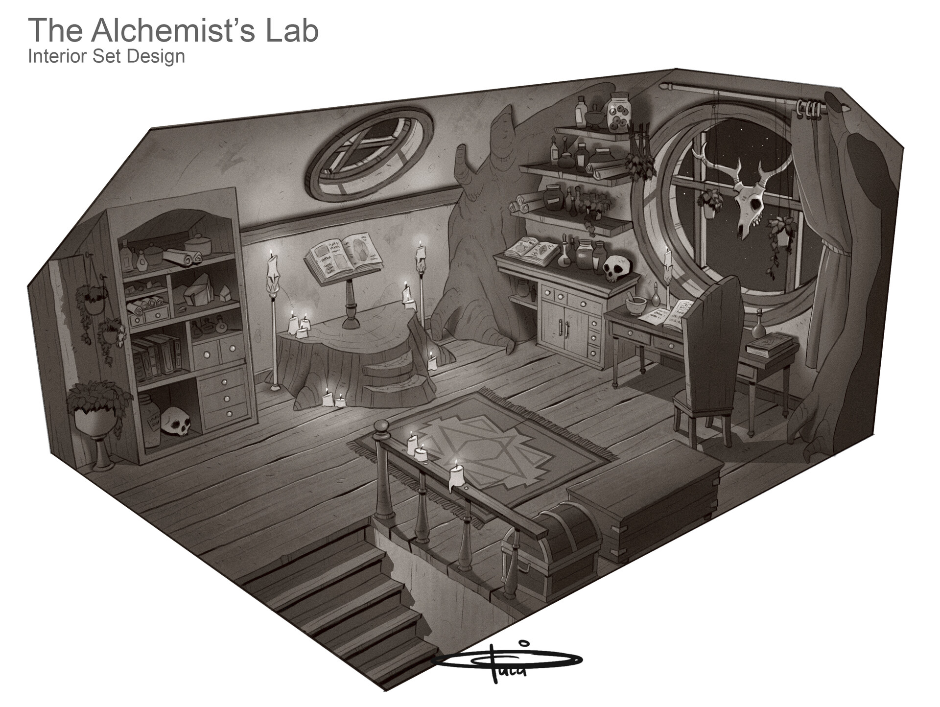 ArtStation - Alchemist's Lab. Process.