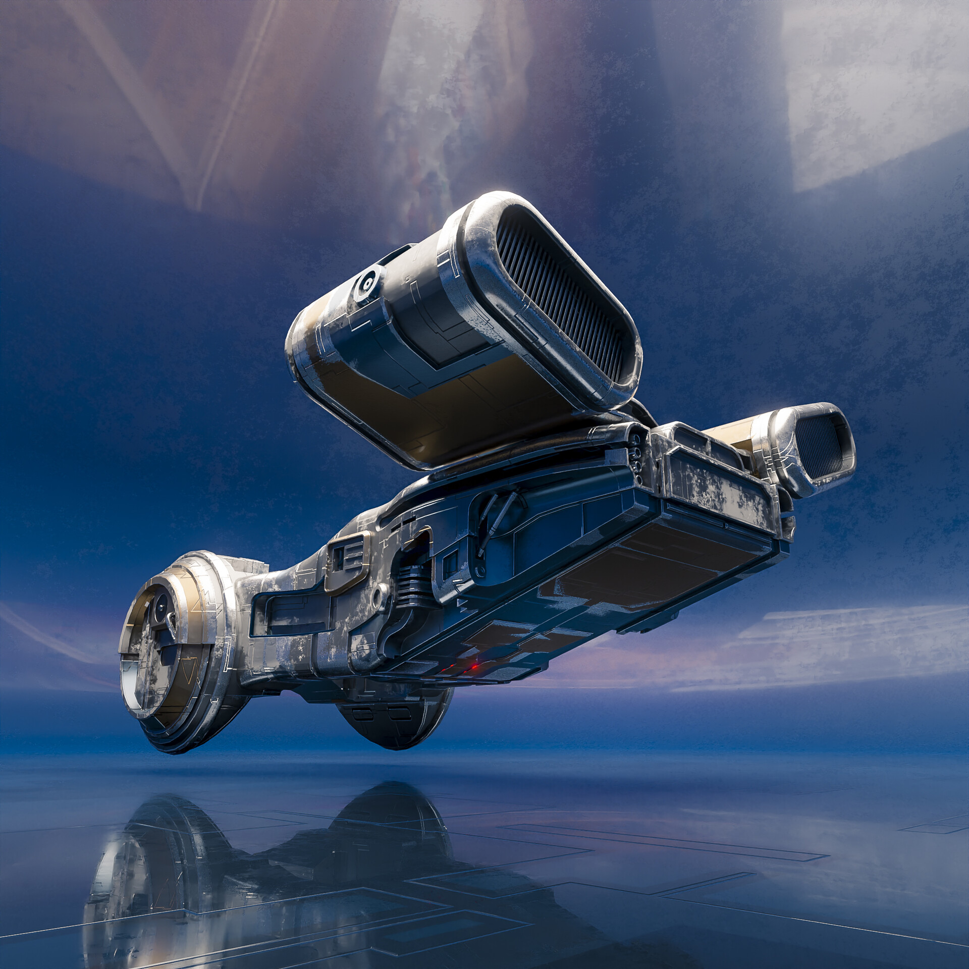 ArtStation - Small Transport Spaceship - Showcase