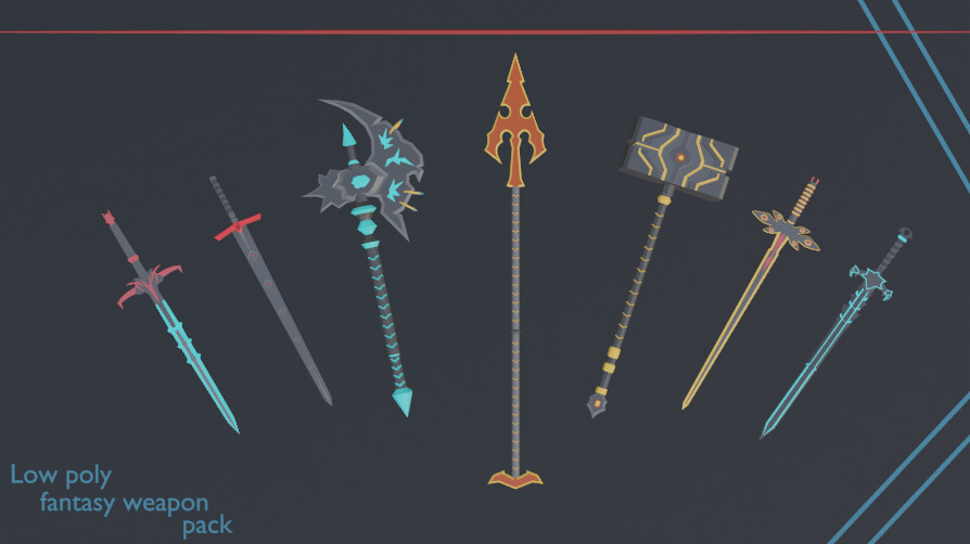ArtStation - Fantasy weapons