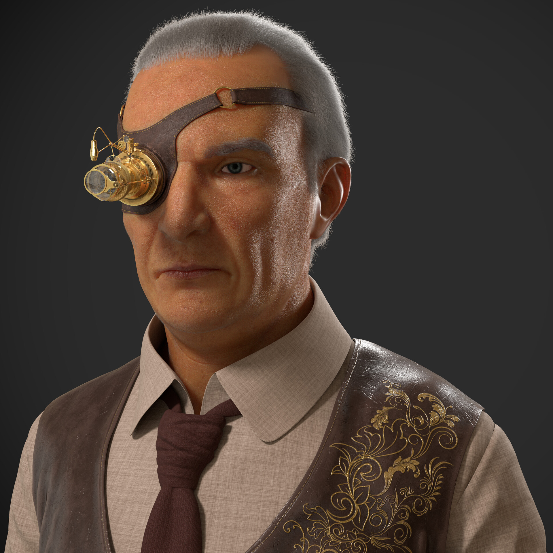 ArtStation - Scientist Steampunk Character Design