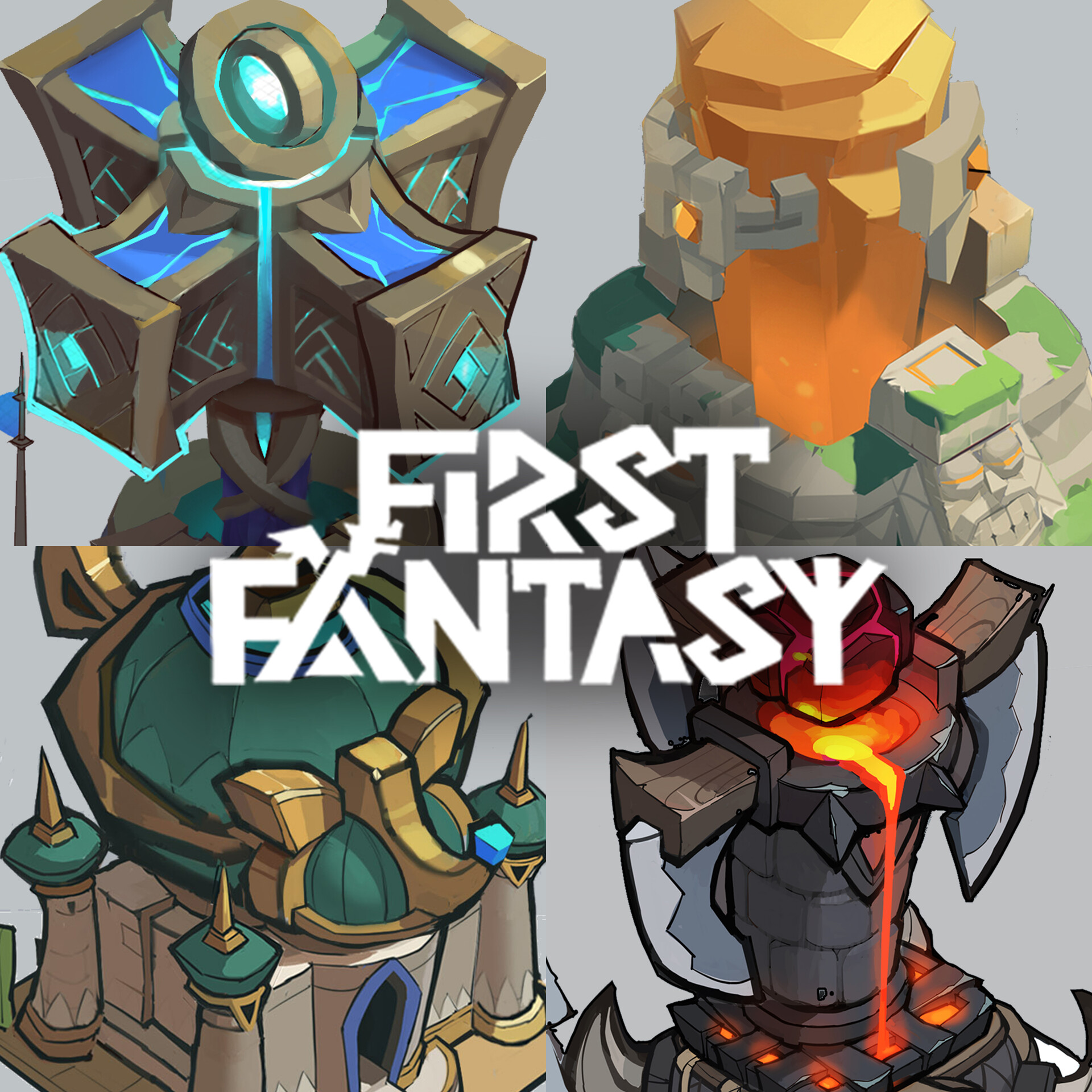 ArtStation - 2020 IGG FF项目 各种族建筑设计