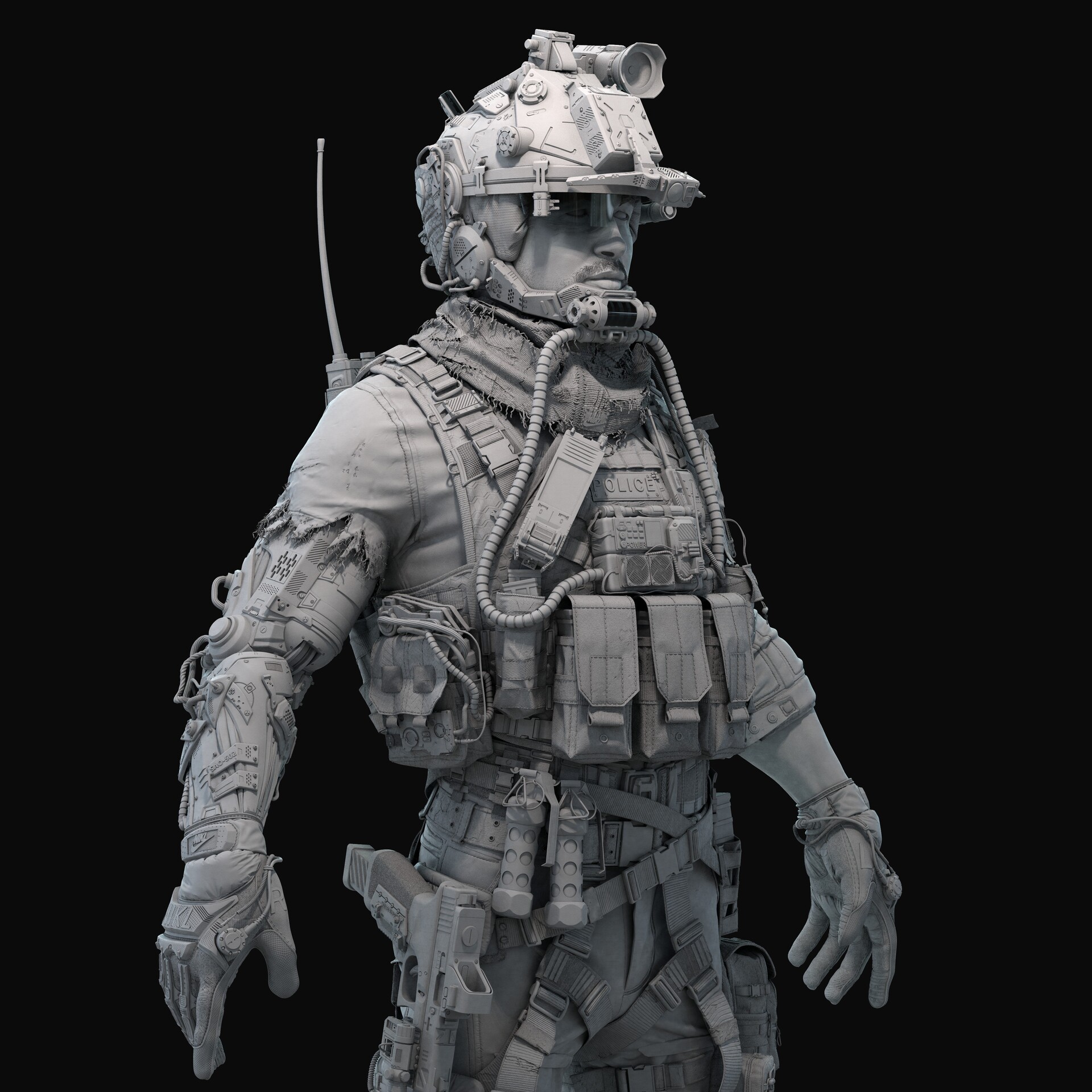 ArtStation - 现代士兵/Modern soldiers WIP