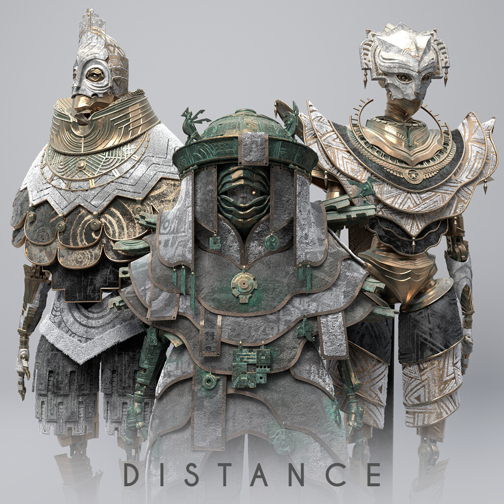 ArtStation - Distance - Main characters process