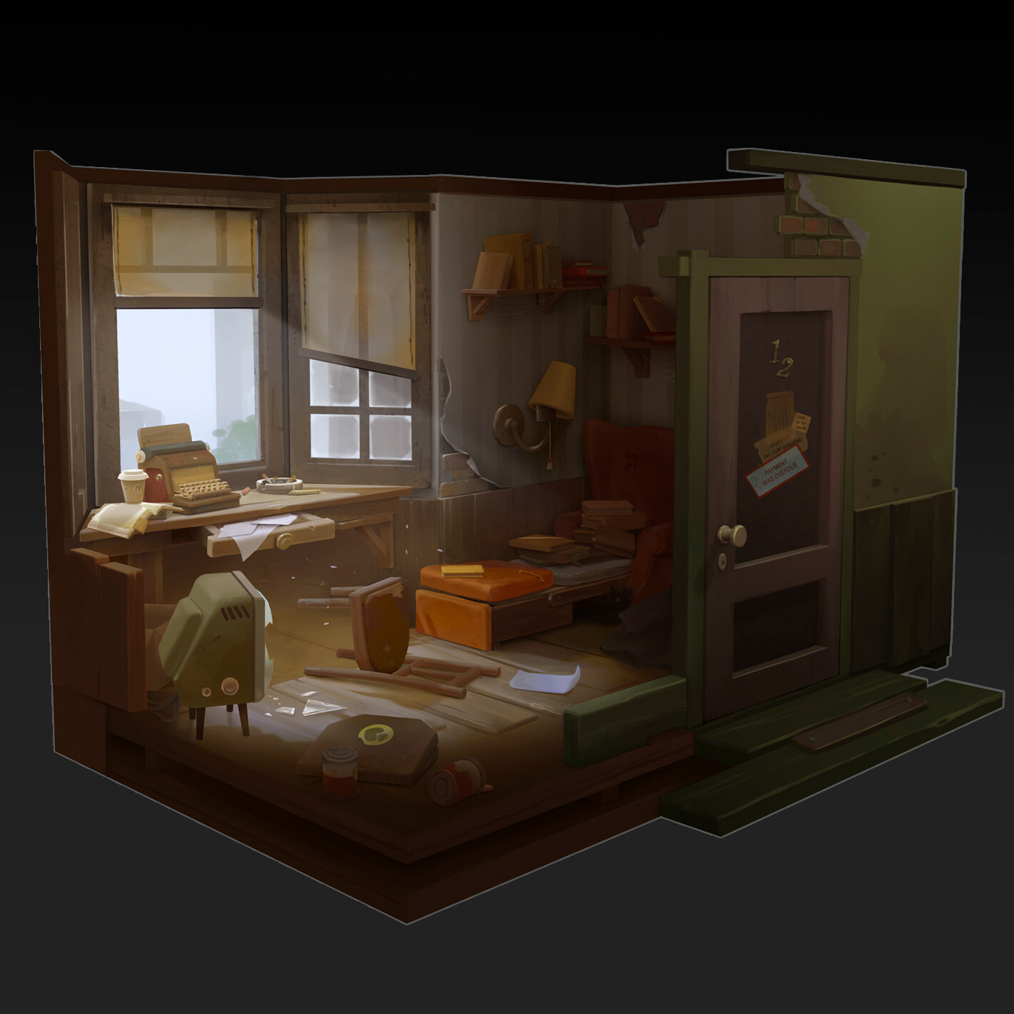 ArtStation - Scriptwriter's room / Комната сценариста