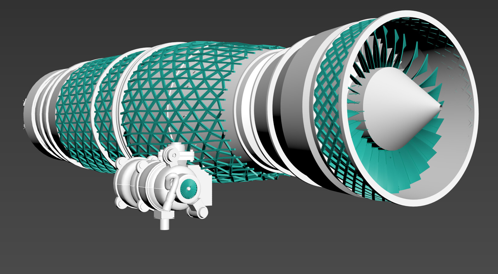ArtStation - EJ200 Turbofan Model