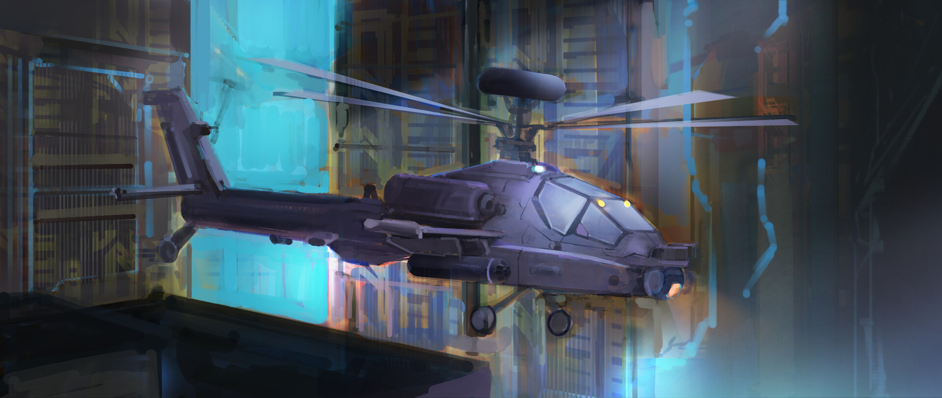 ArtStation - Attack helicopter