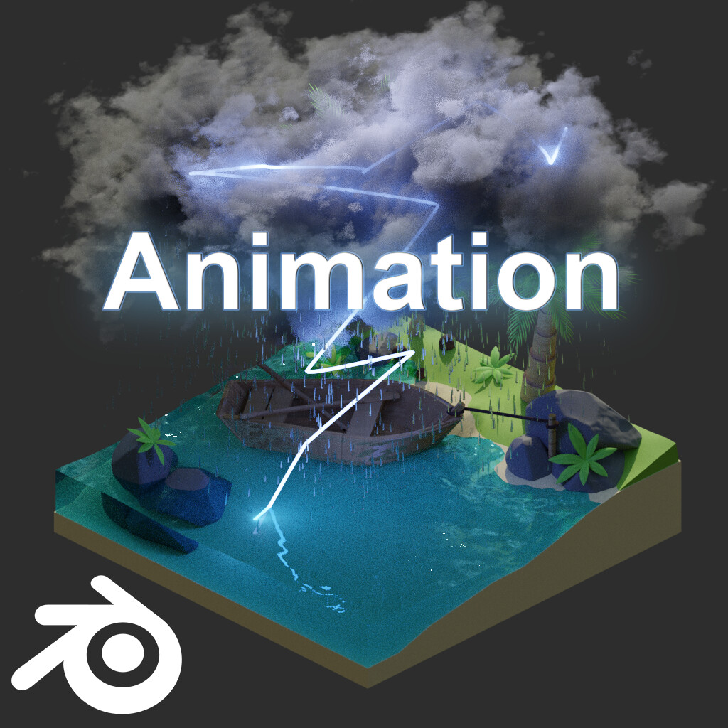 ArtStation - Thunderstorm on the island