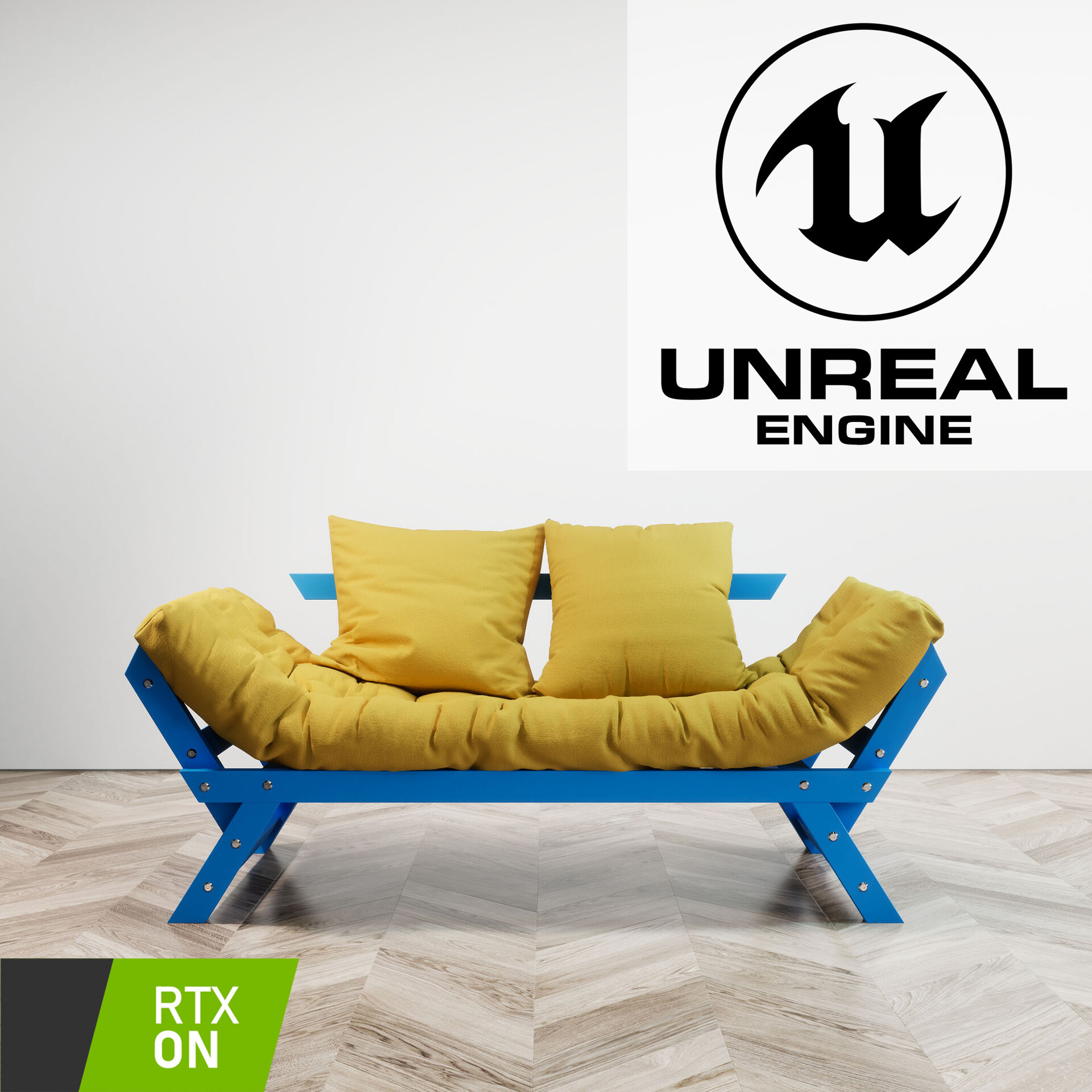 ArtStation - Unreal Engine visualization of furniture. RTX. Sofa Europe.