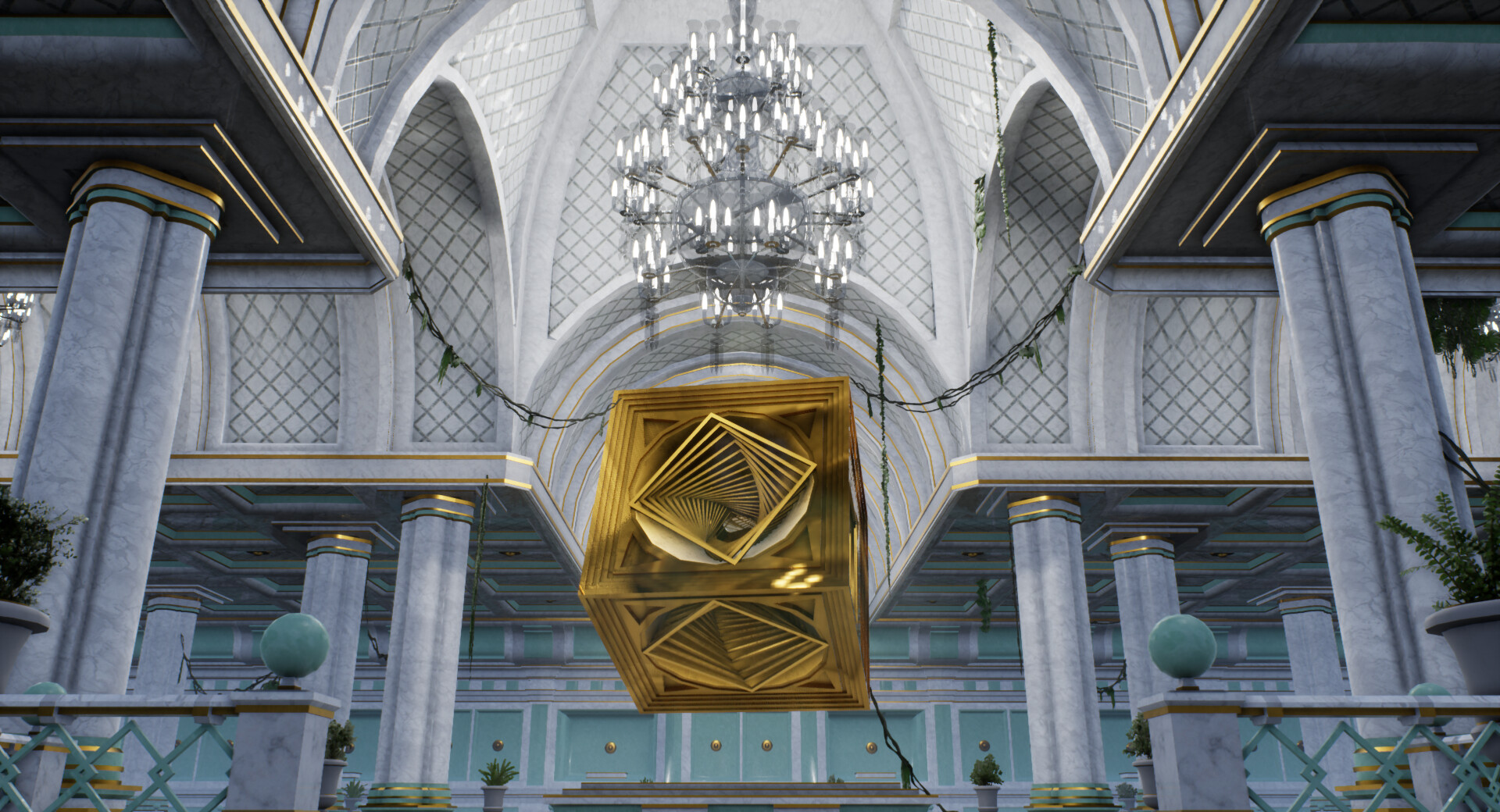 ArtStation - The Gold Cube | Environment Artwork