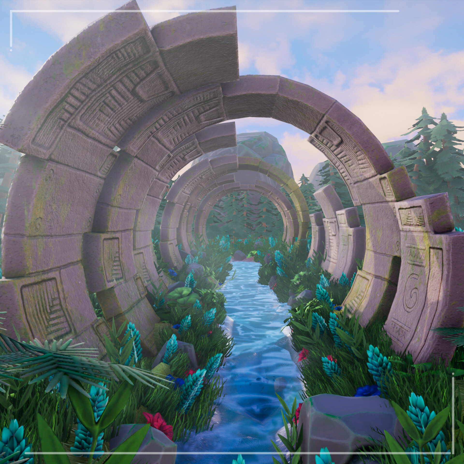 ArtStation - Magical Forest Ruins Environment