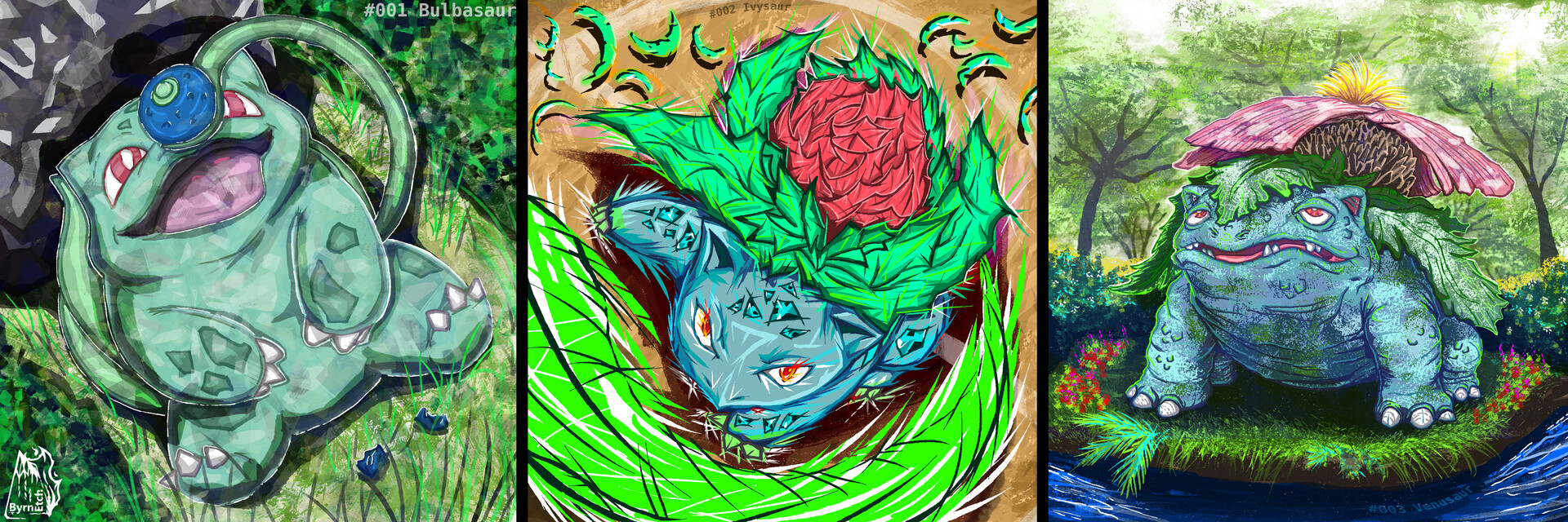 ArtStation - Gen I - Leaf Starter Evolution