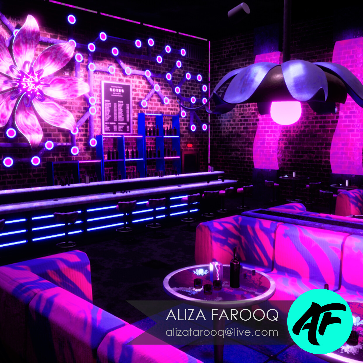 ArtStation - Lo-Fi Noire: Neon Bar