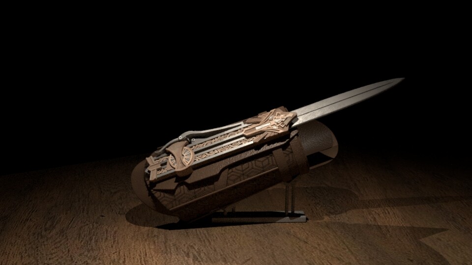 ArtStation - 3D Assassins Creed Inspired Hidden Blade