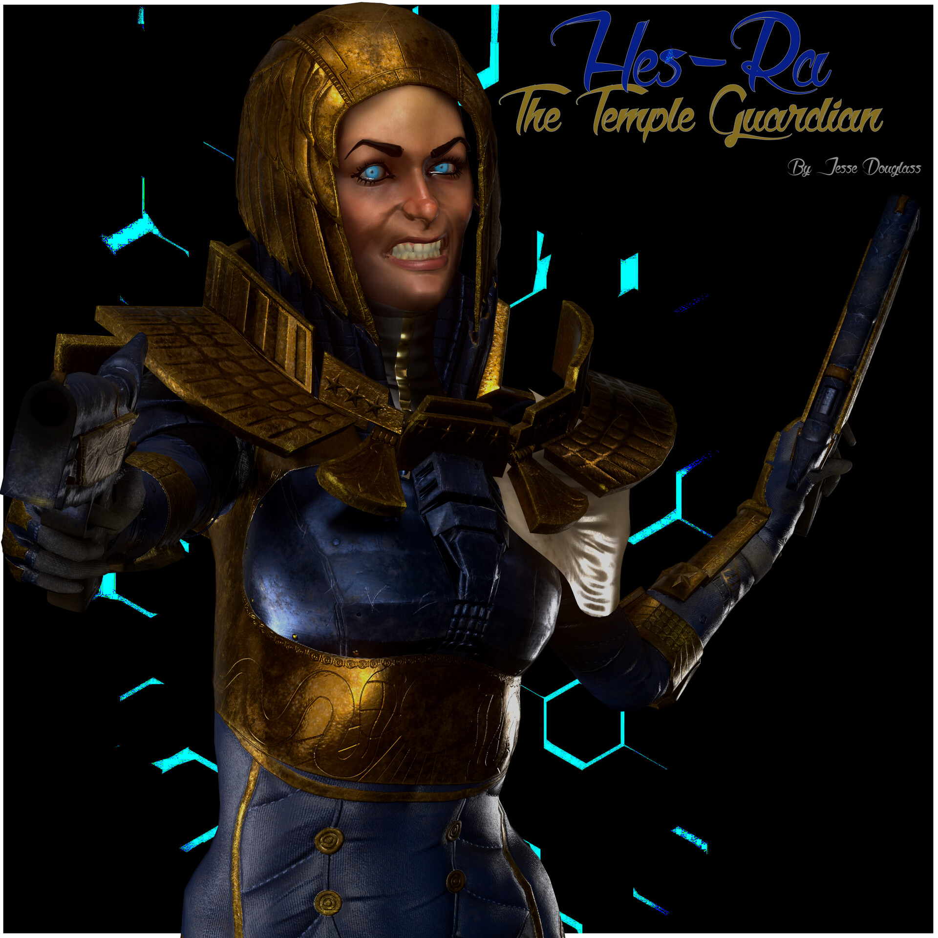 ArtStation - Hes-Ra: Real-time Character