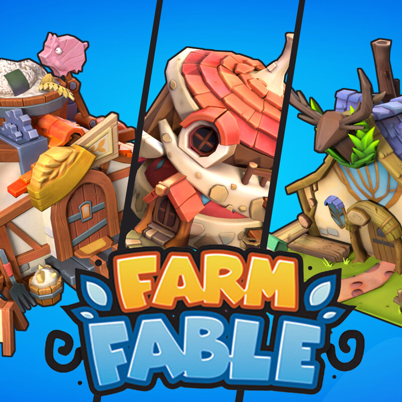 ArtStation - Farm Fable - Buildings Set 3