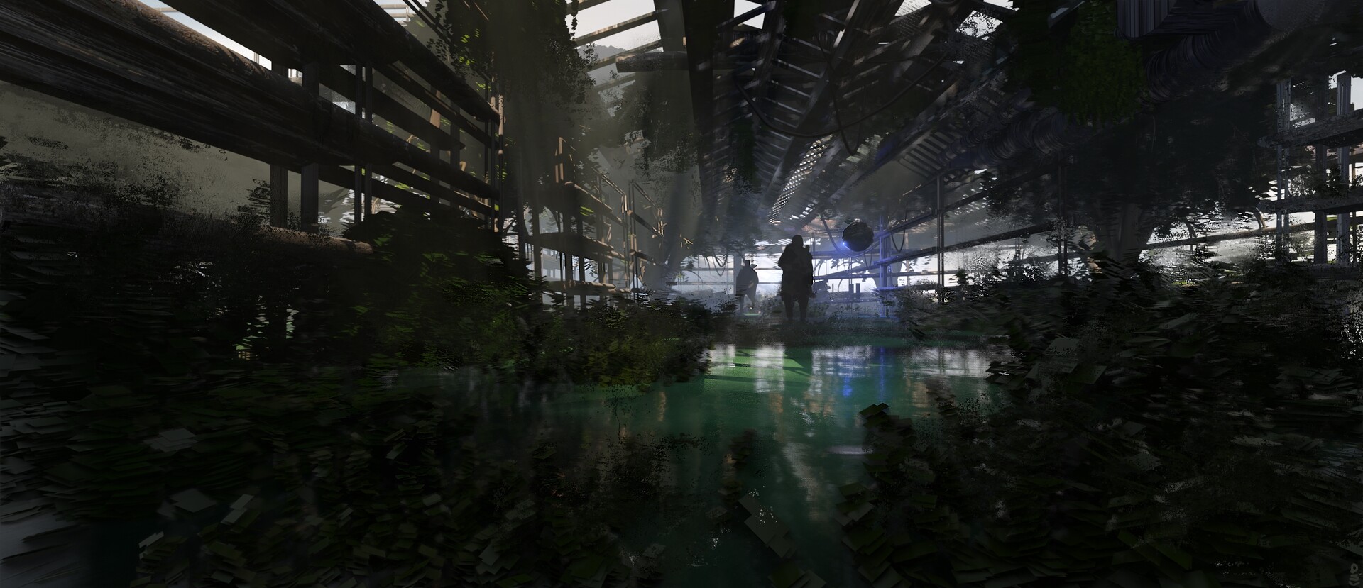 ArtStation - Flooded greenhouse