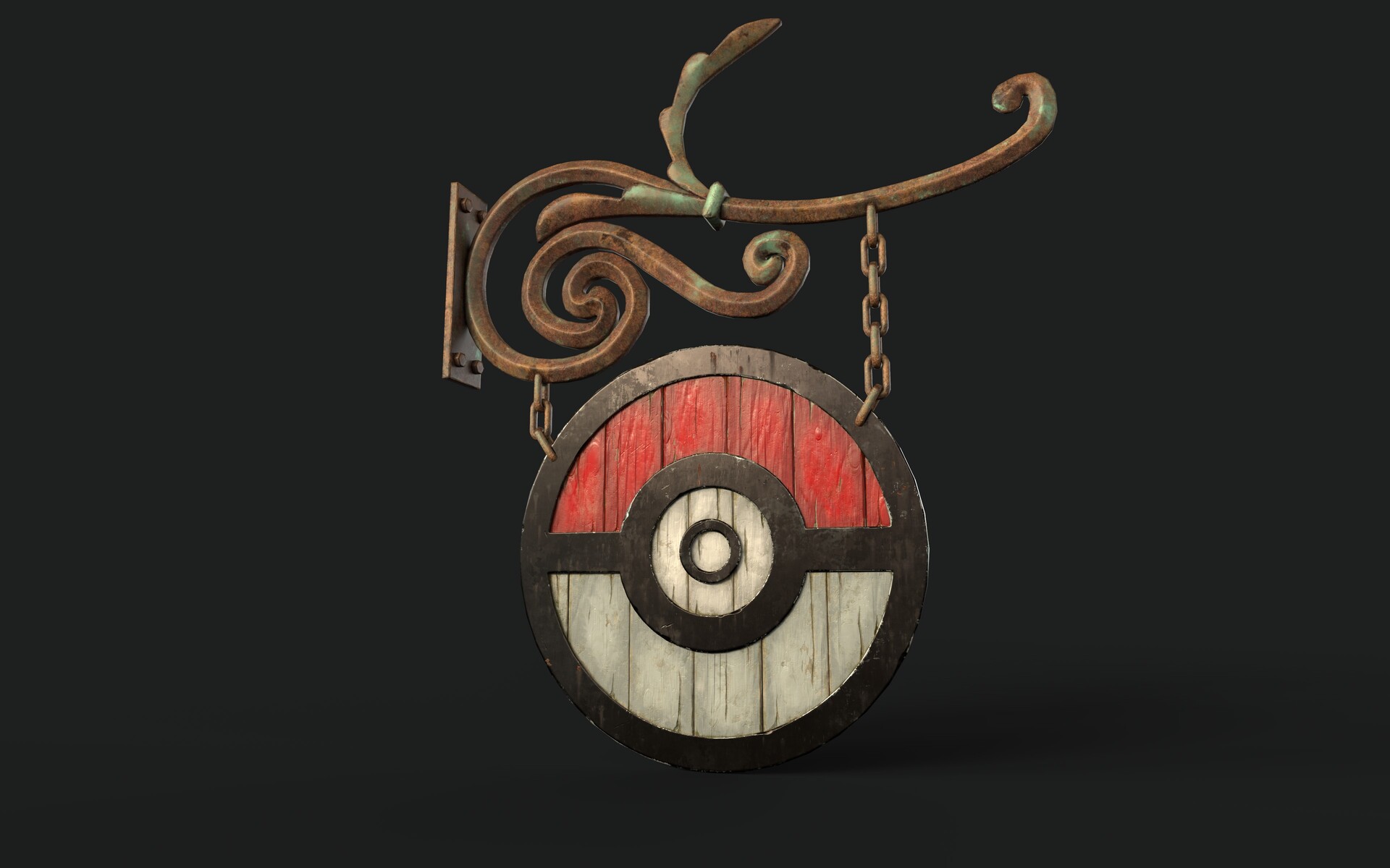 ArtStation - Pokémon Hanging Sign
