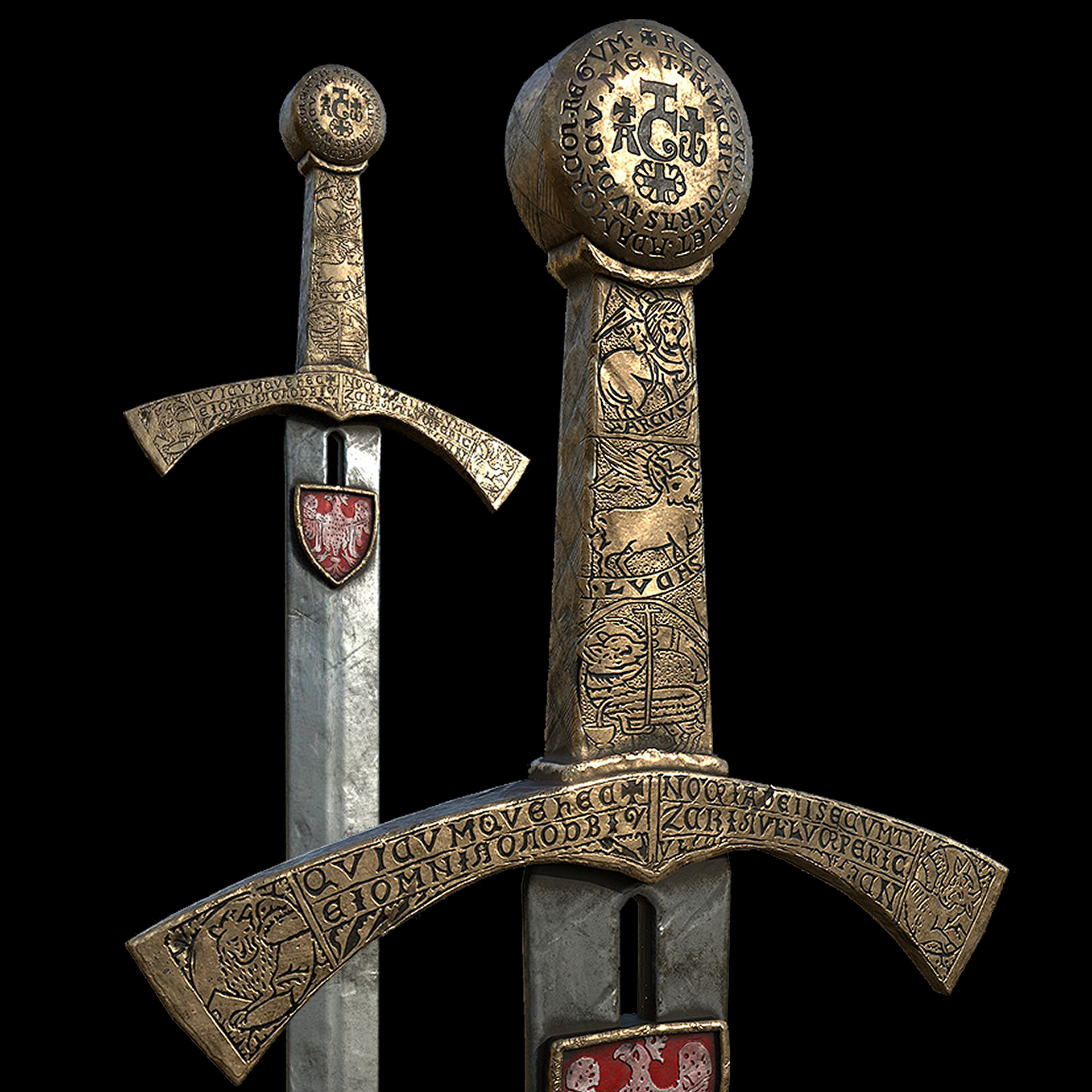 ArtStation - Szczerbiec - the coronation sword of Polish kings.