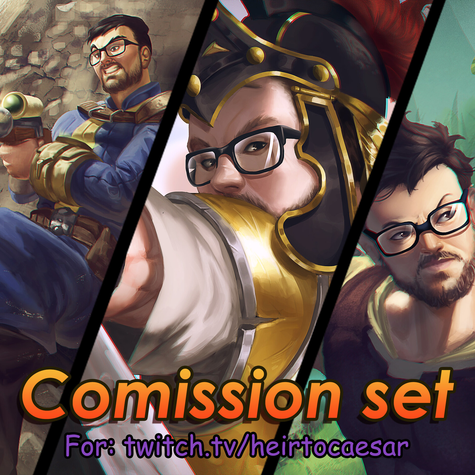 ArtStation - 3 peices comission set