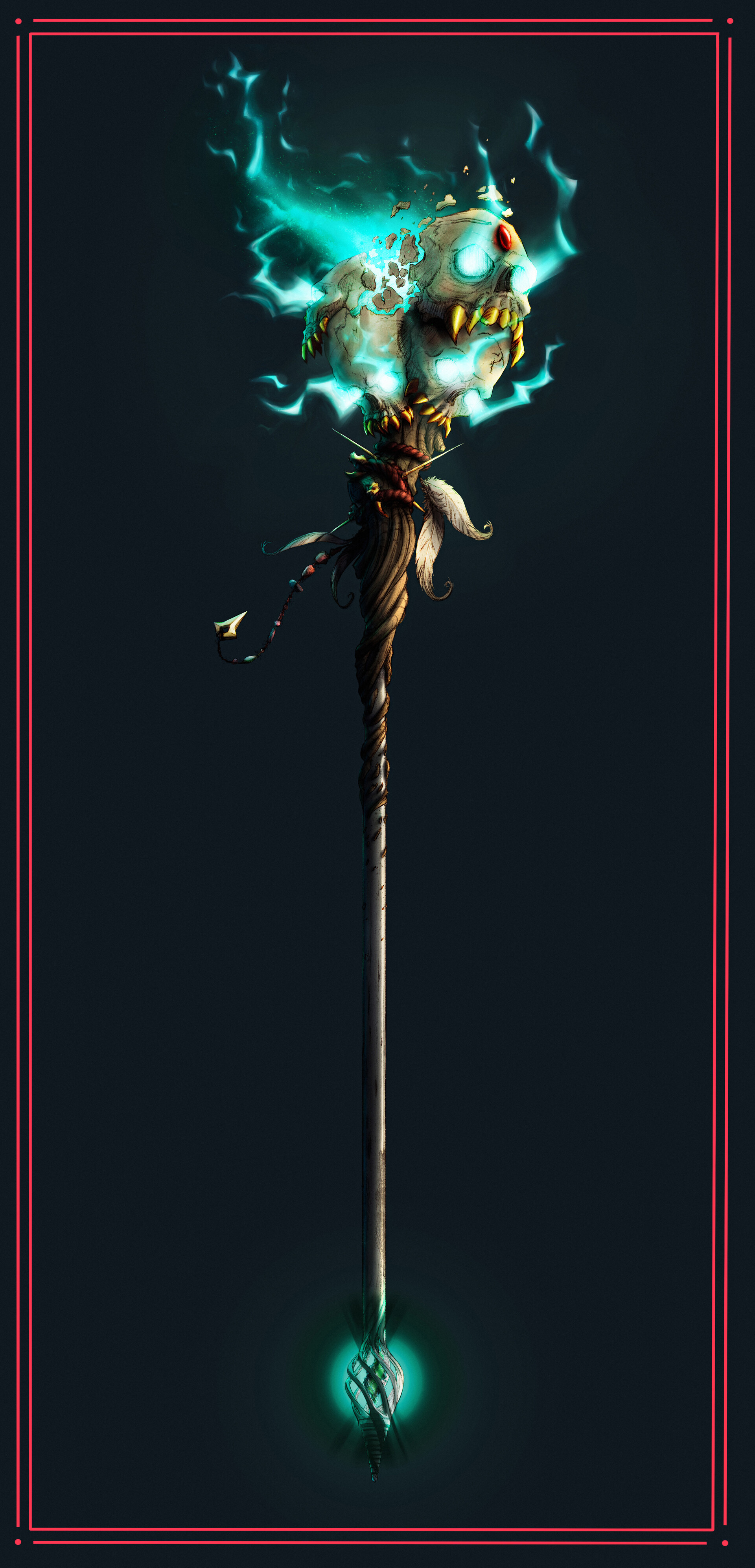 ArtStation - Wand of Skull