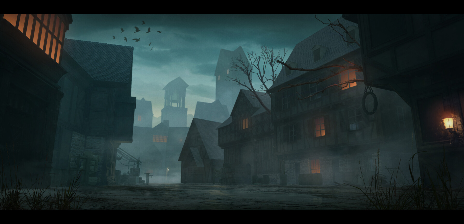 ArtStation - Dark Age Medieval Town