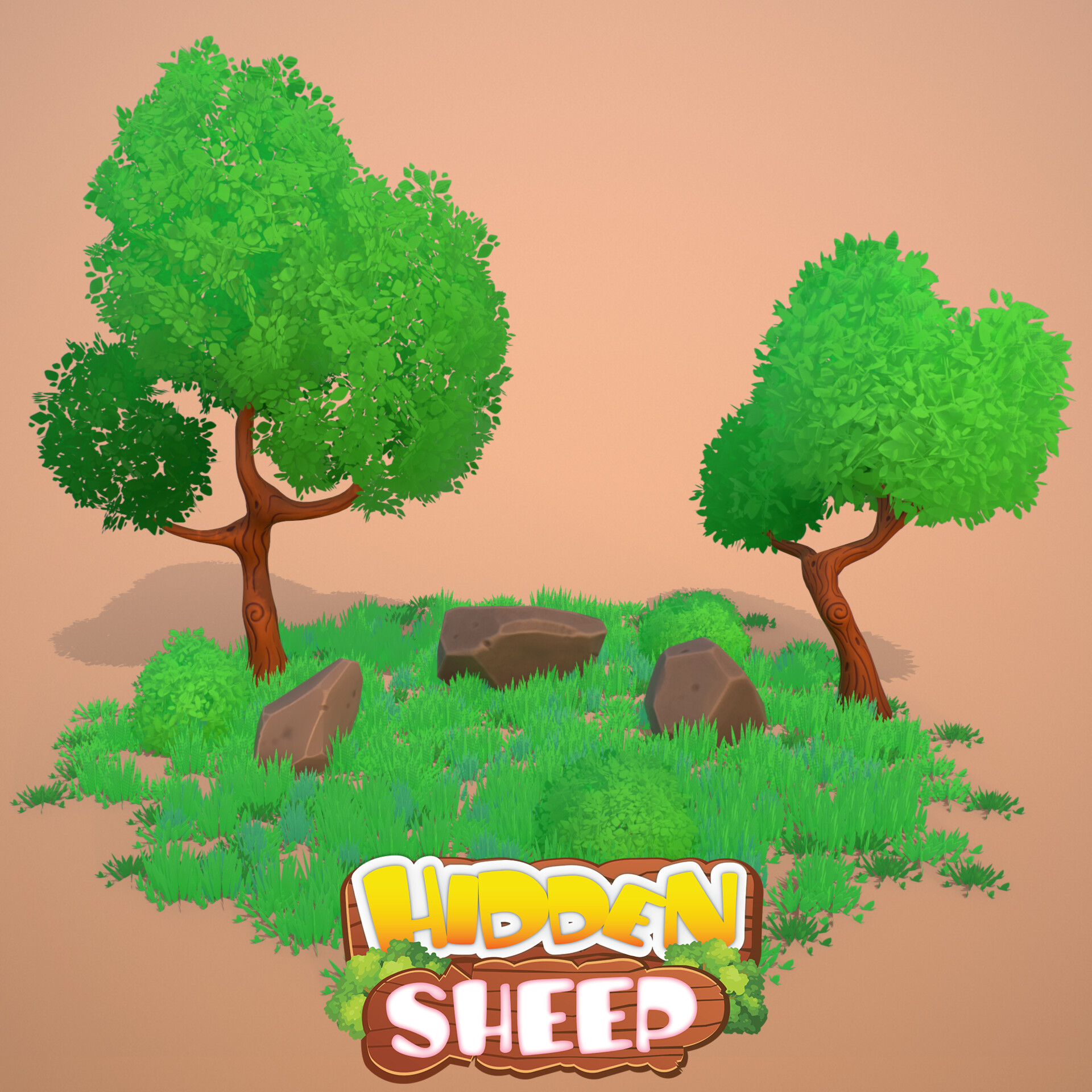 ArtStation - HIDDEN SHEEP - Nature (Farm Map)