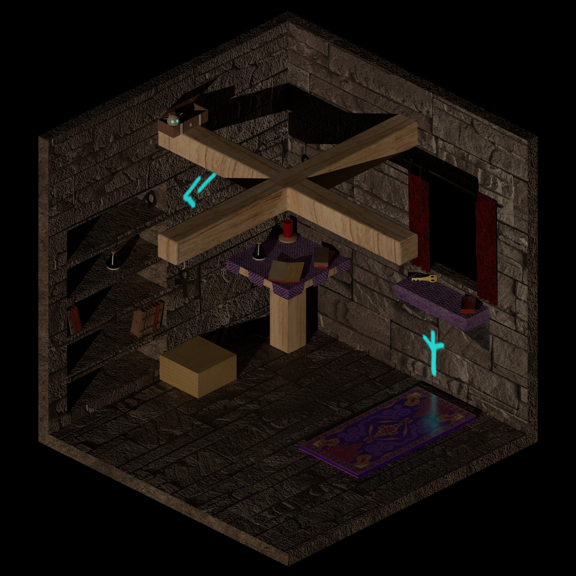 ArtStation - Isometric Room Design