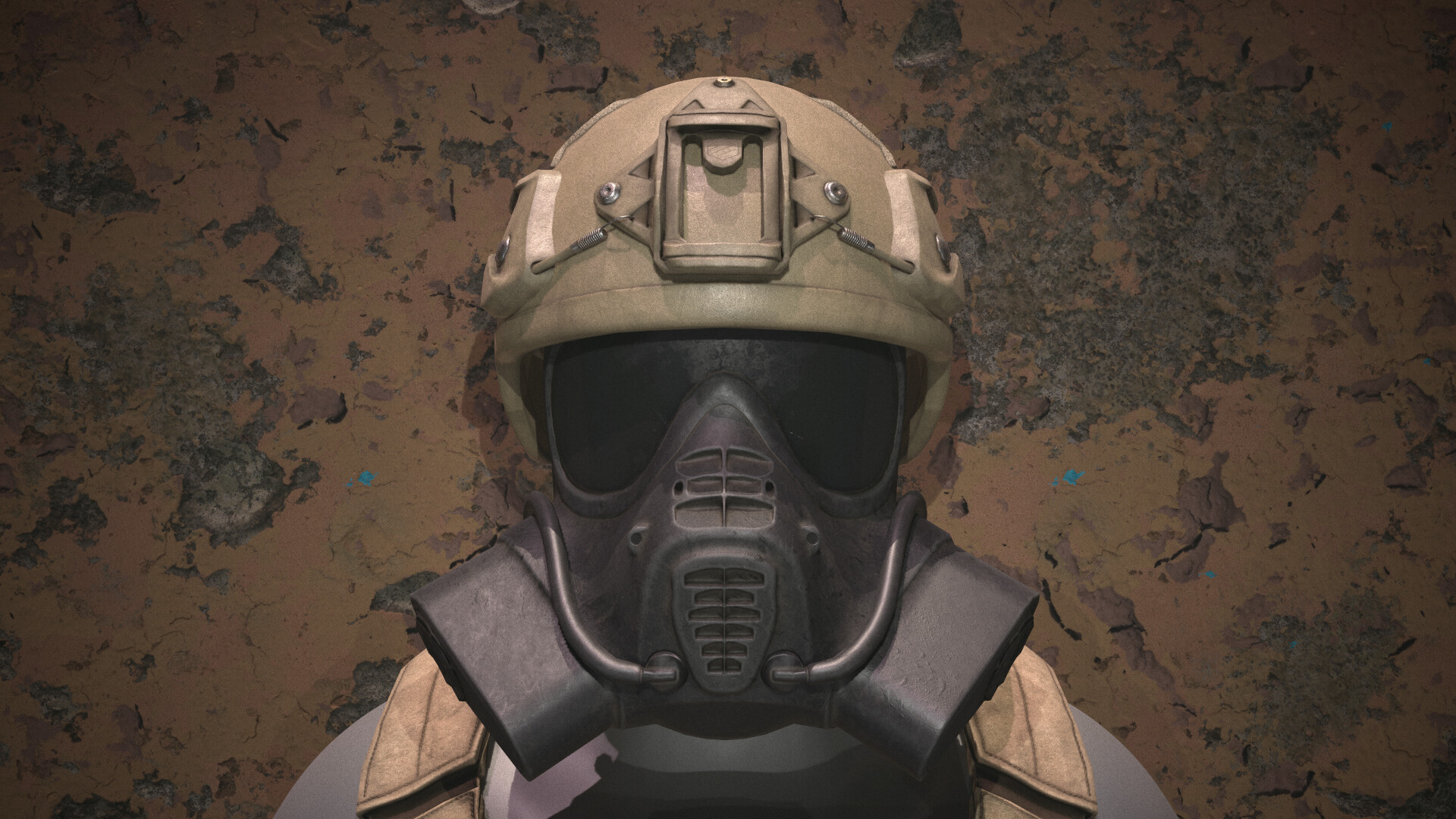 ArtStation - armor, helmet. gas mask