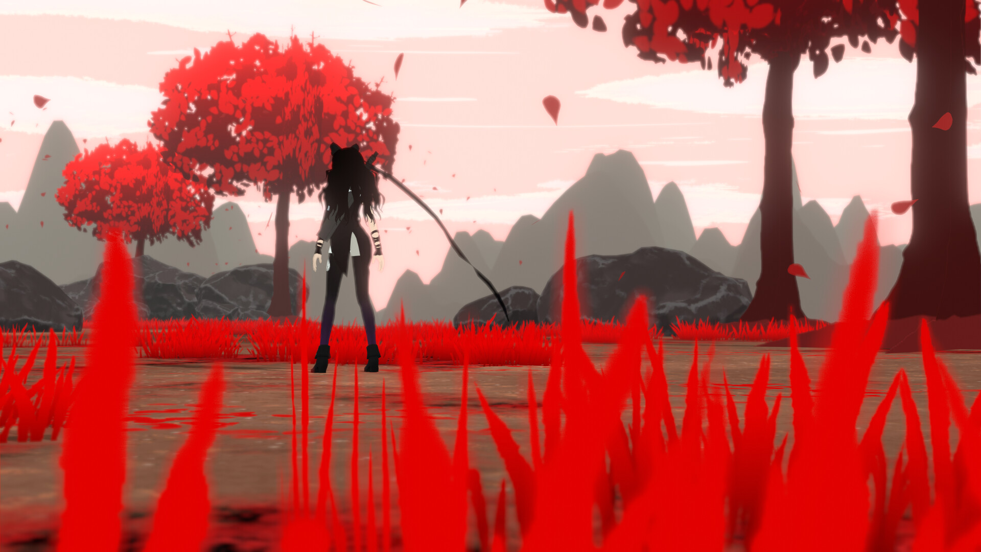 ArtStation - RWBY "Old School" Fan Enviroment - Cliffside