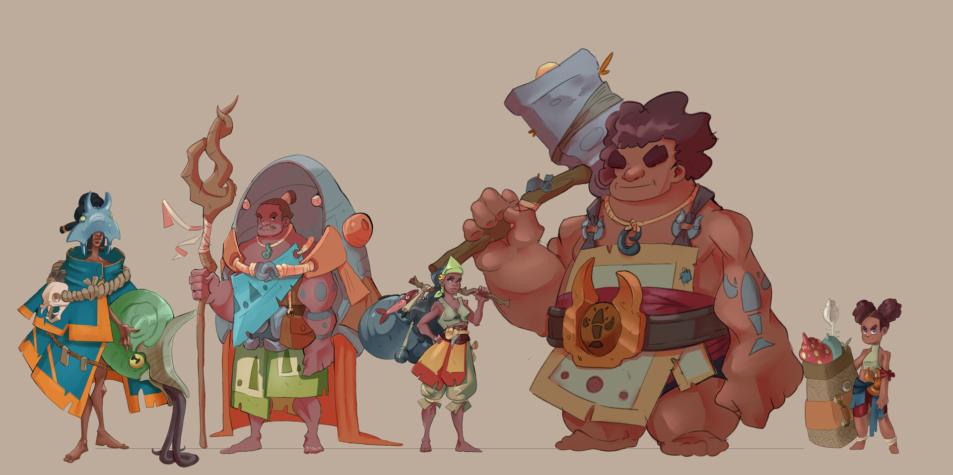 ArtStation - Fishing Village, Katherine de Groot