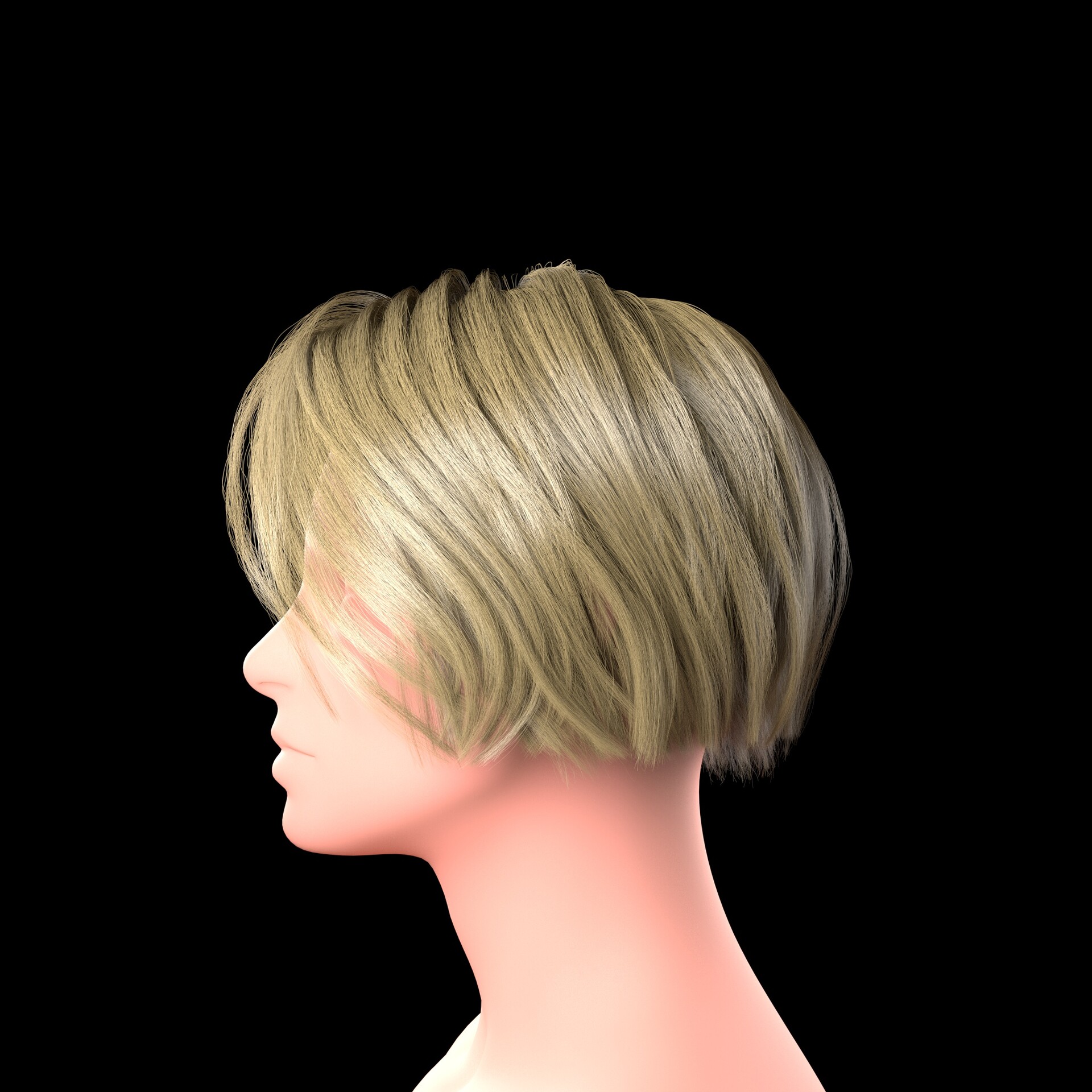 ArtStation - Choppy Bob Groom style