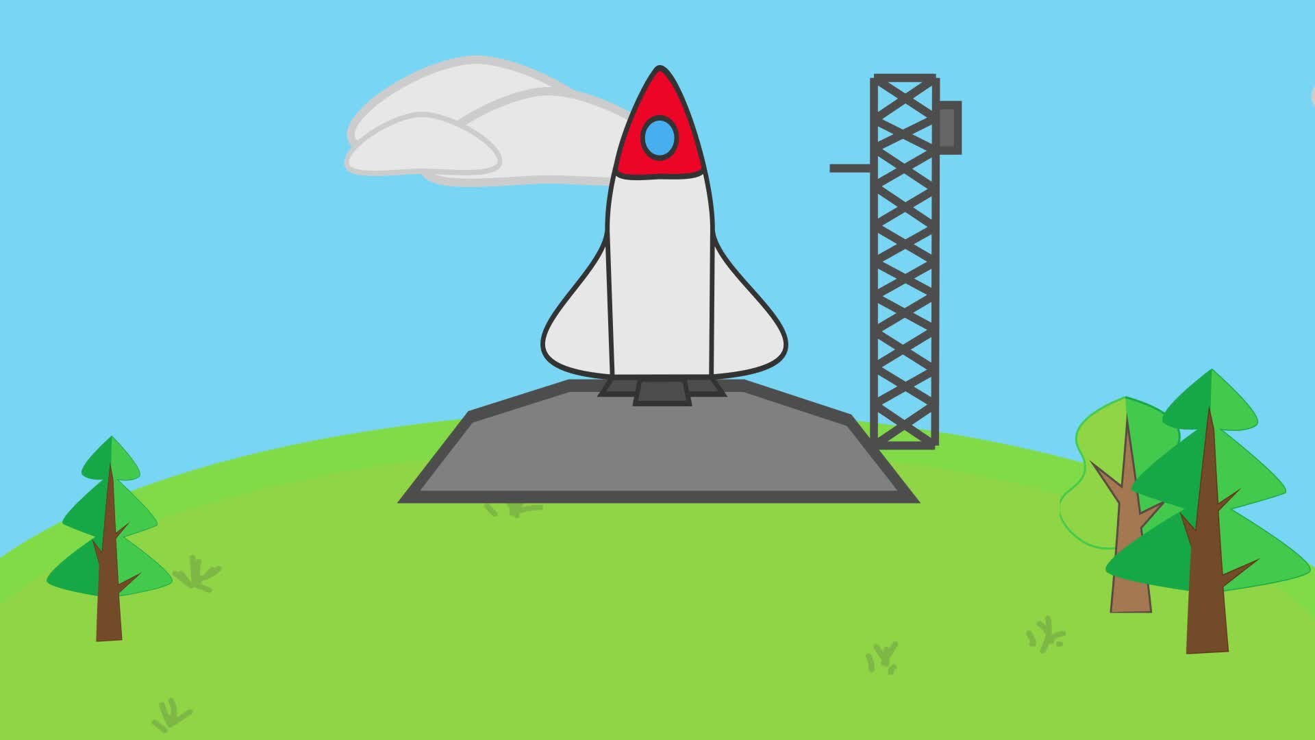 ArtStation - My Rocket Launch Animation