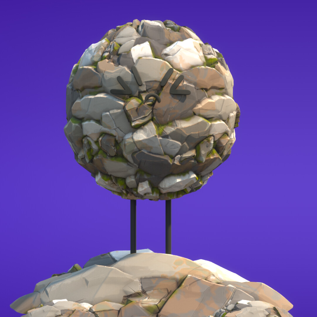 ArtStation - Stylized Mountain Rocks