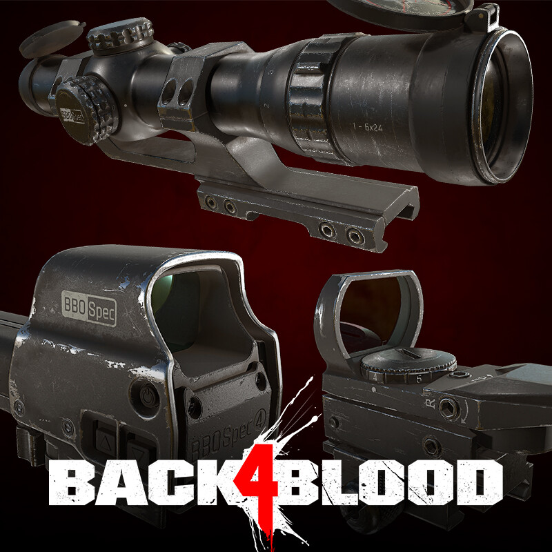ArtStation - Back 4 Blood - Weapon Attachments