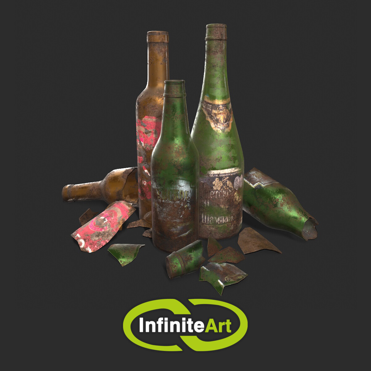 ArtStation - Bottle - glass and time
