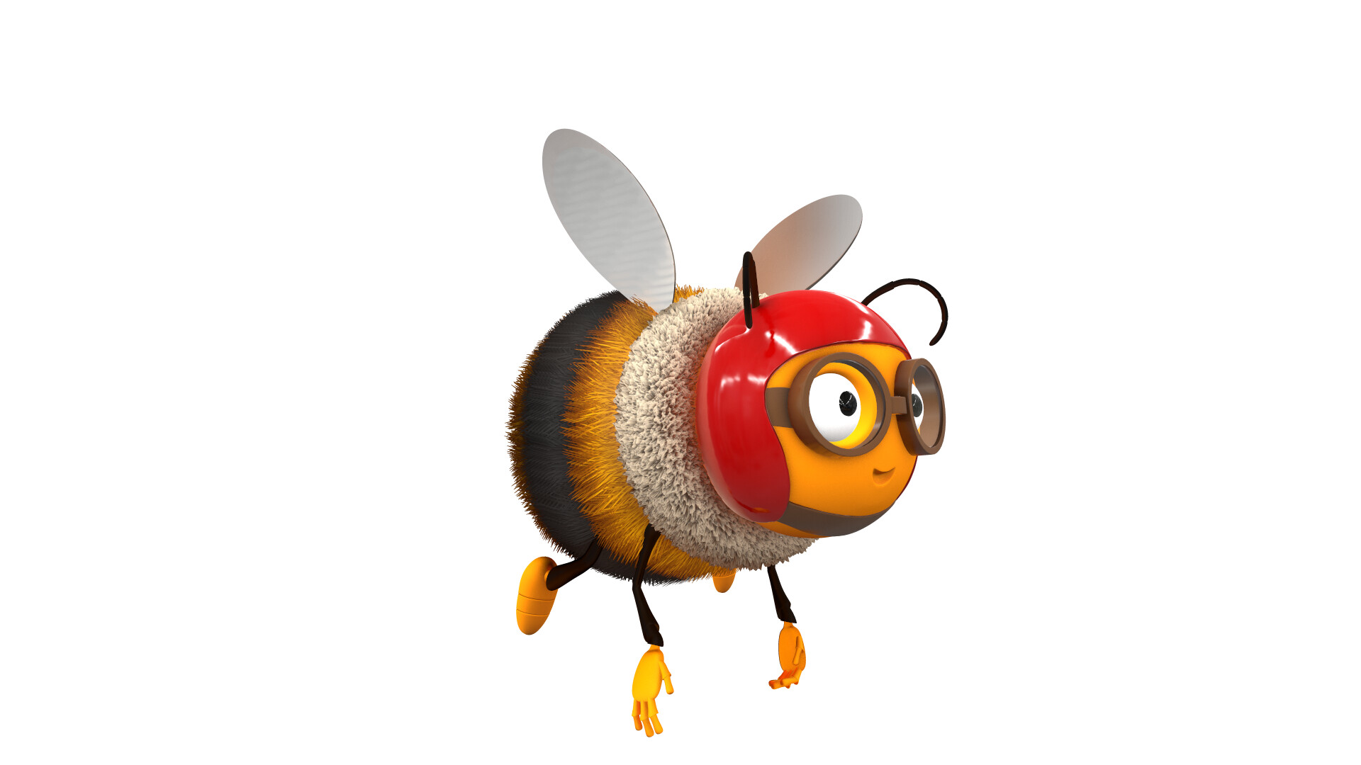 ArtStation - Bee Lucky - Worker Bee - Fur, Rig, Animation & Rendering