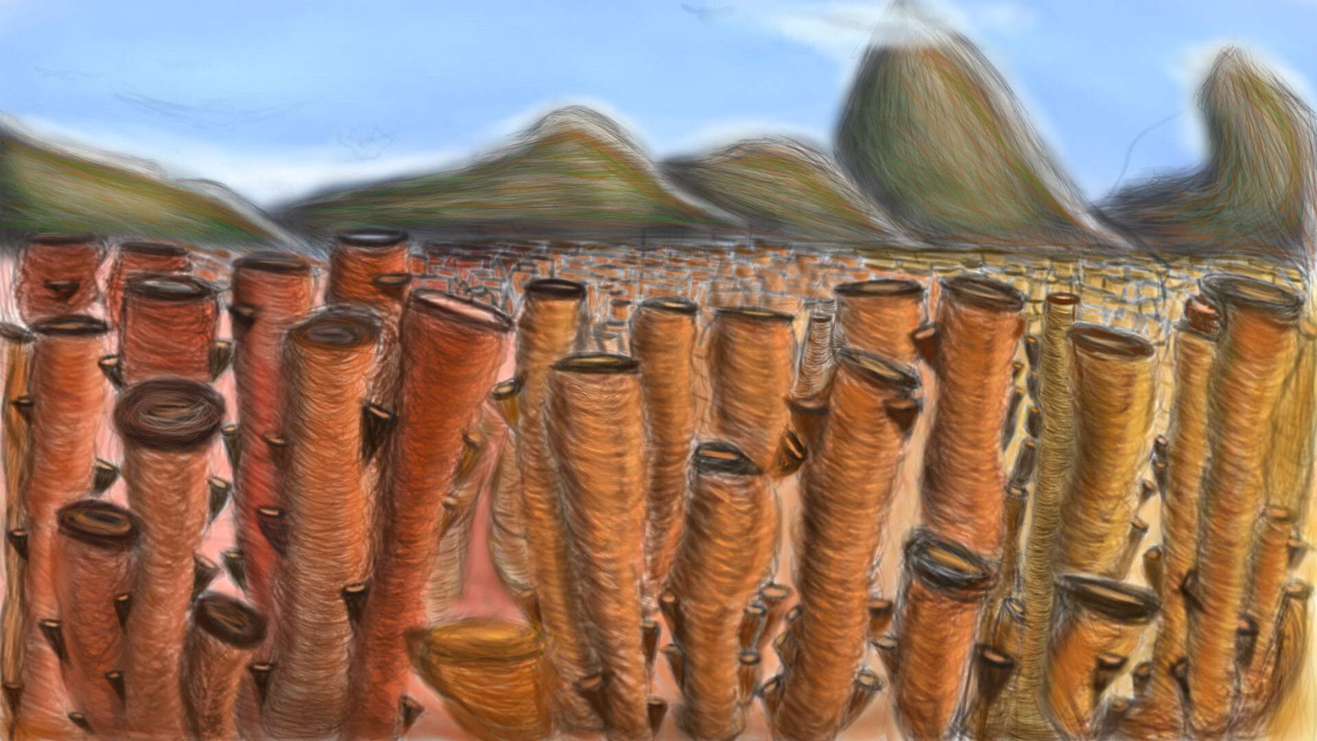 ArtStation - Bird nesting grounds