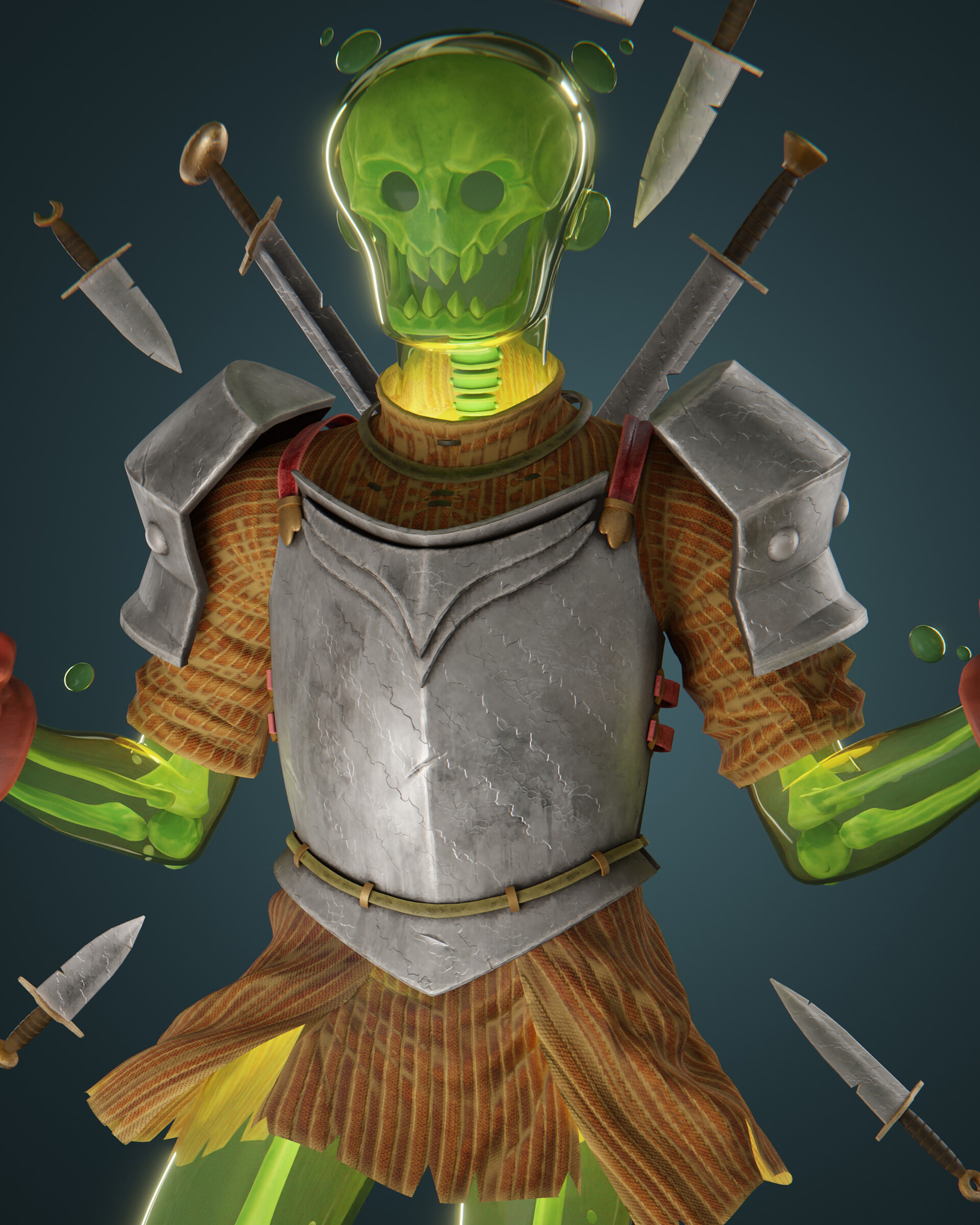 ArtStation - Woodruff : The Spectral Jello Skeleton Man