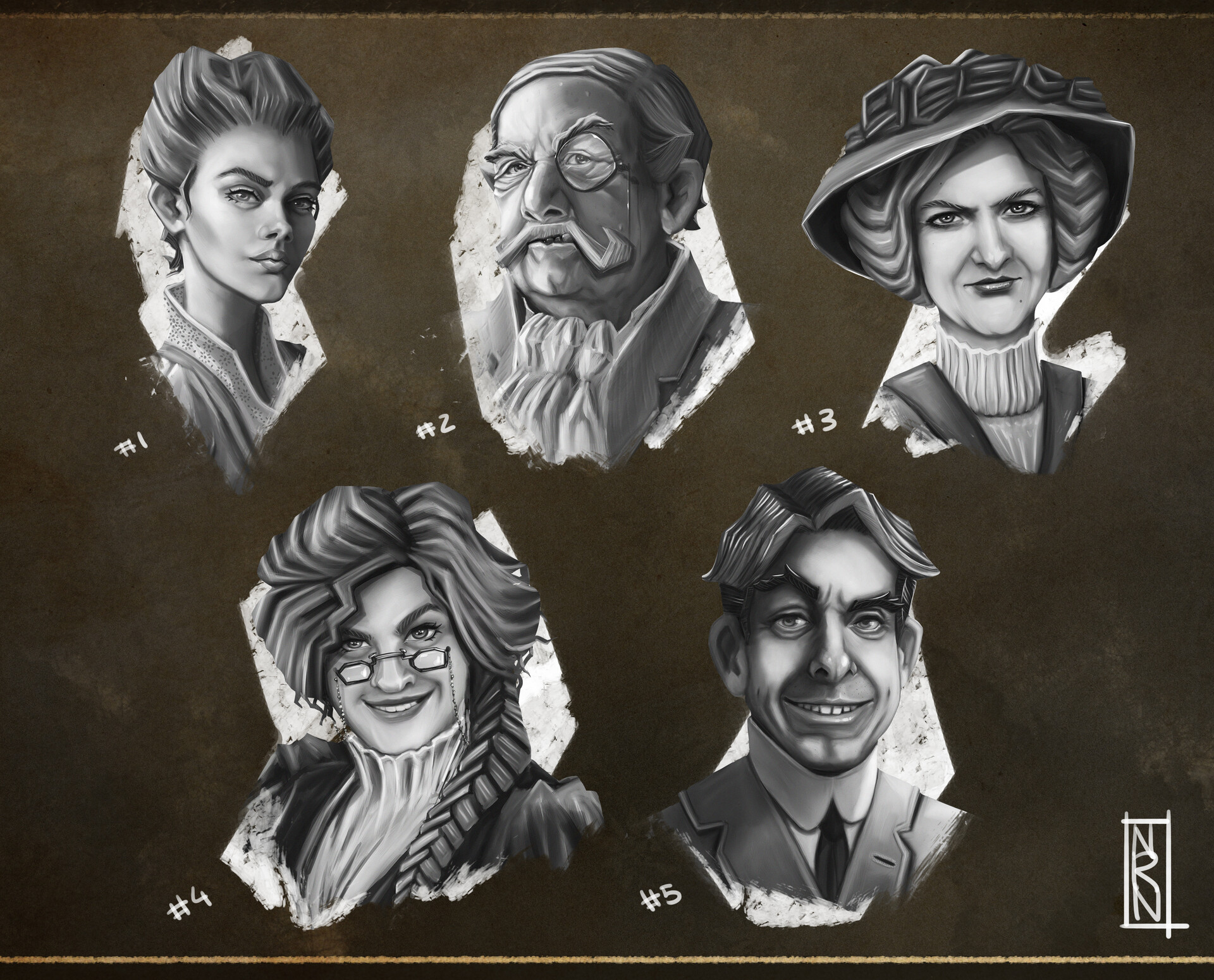 ArtStation - 10 CHARACTERS FROM "TREPANATION"