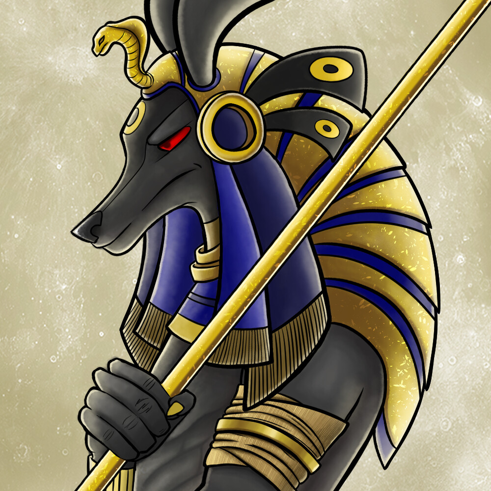ArtStation - Umbreon Anubis Tattoo - Commission