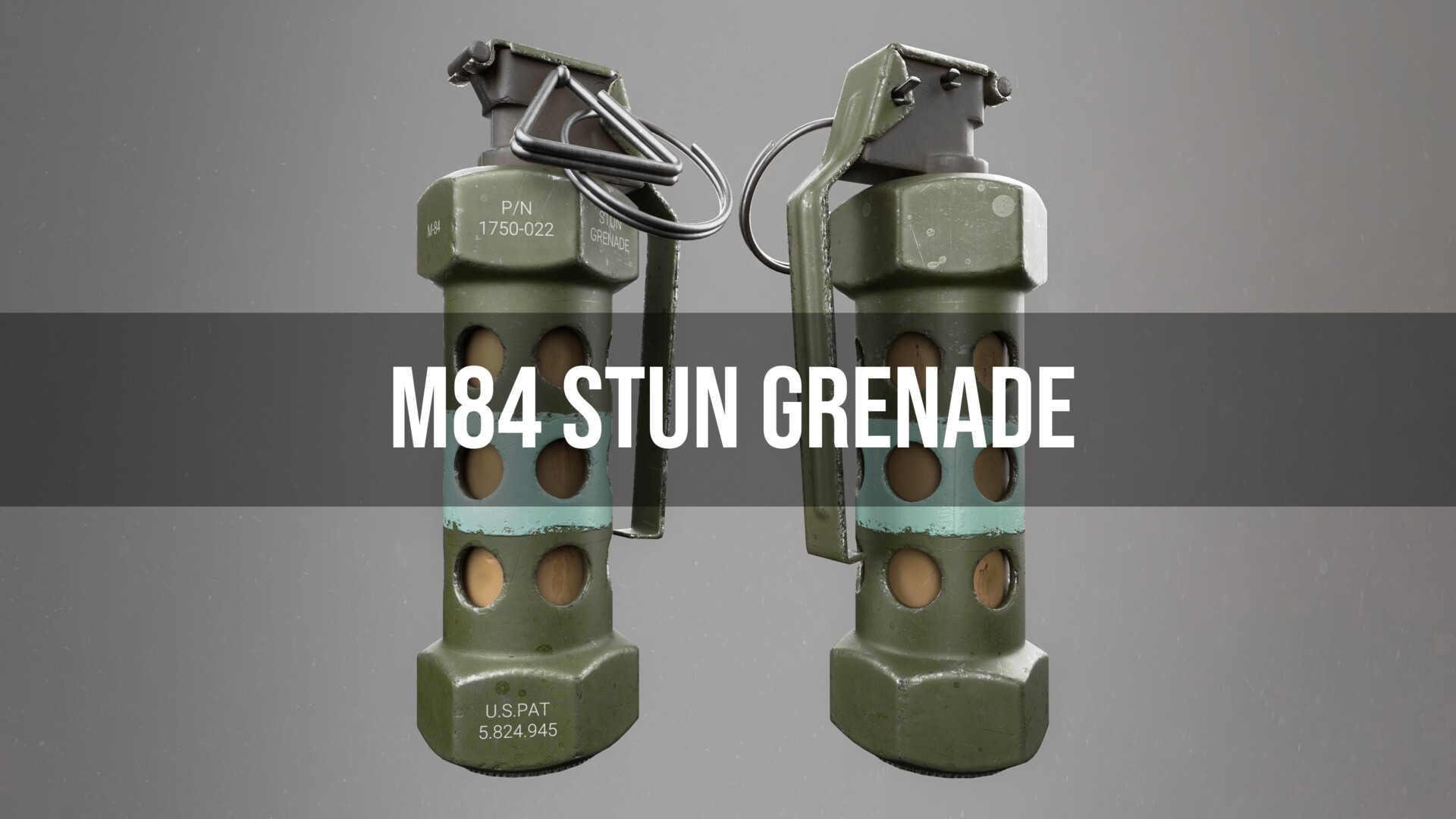 ArtStation - M84 Stun Grenade